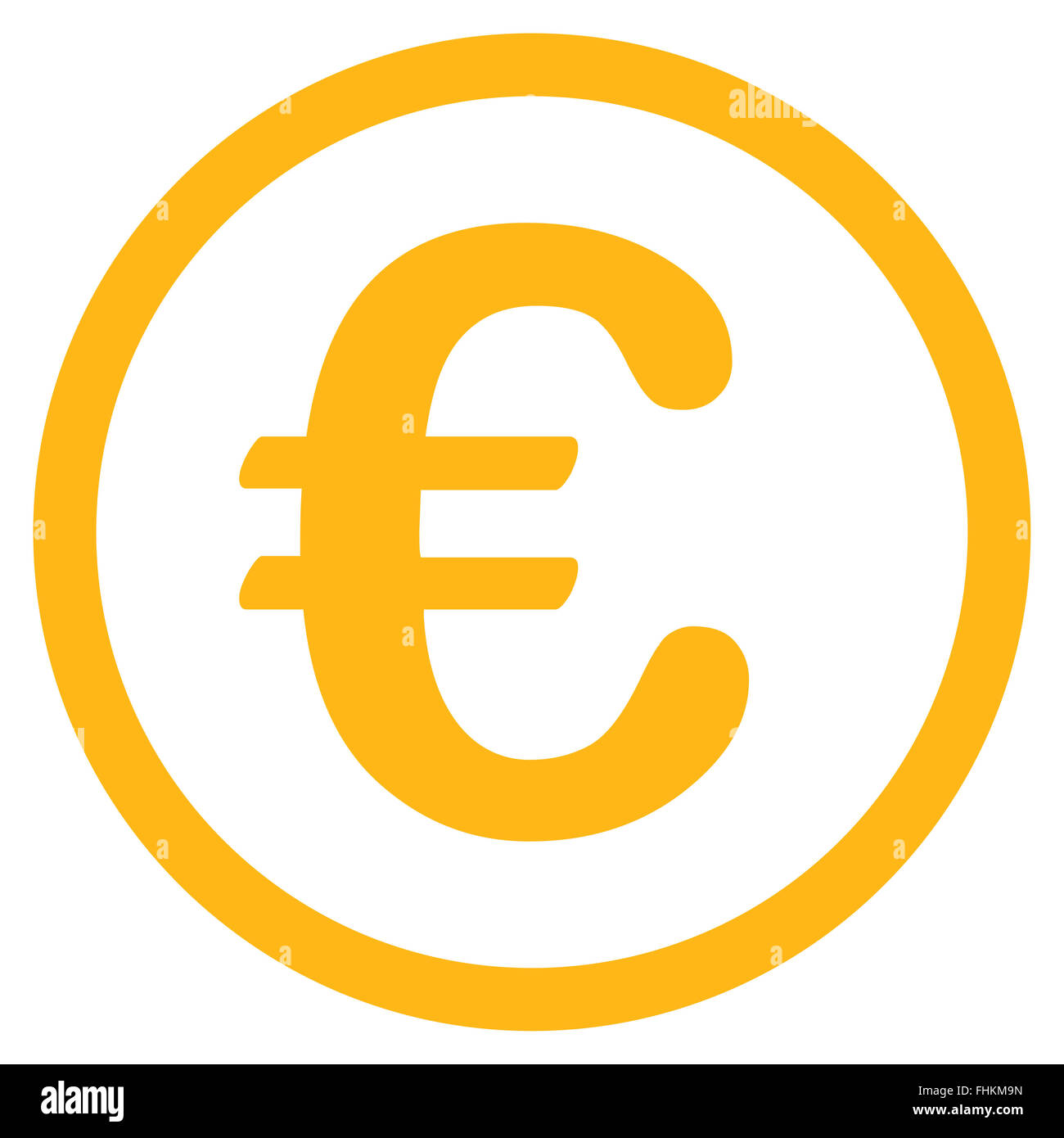 Euro Coin Icon Stock Photo - Alamy