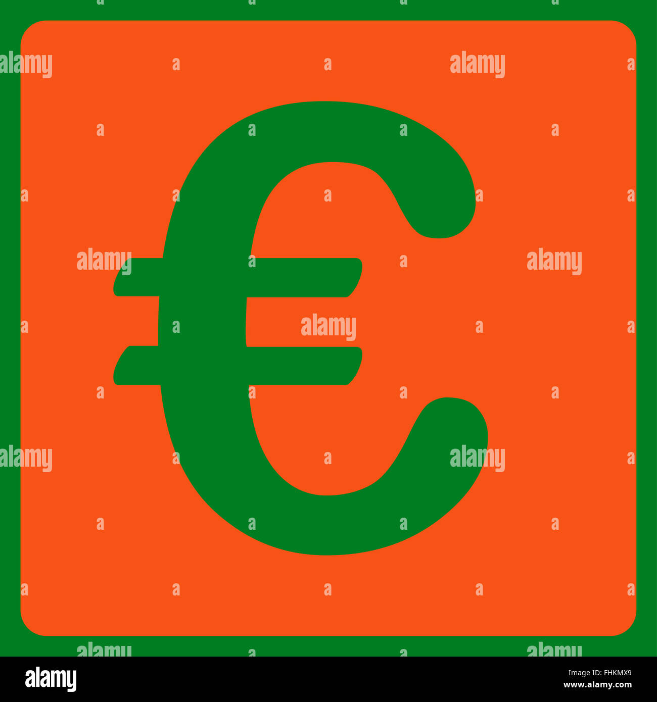 Euro Financial Icon Stock Photo - Alamy