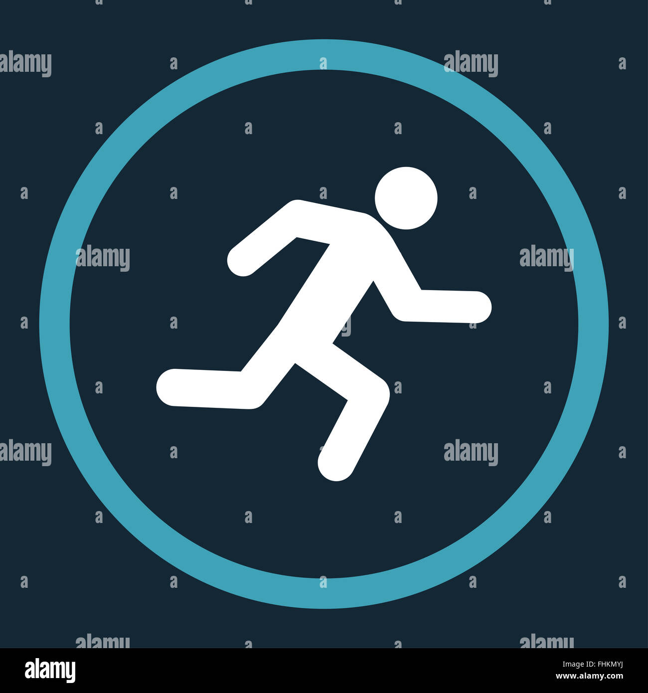 Running man icon Stock Photo - Alamy