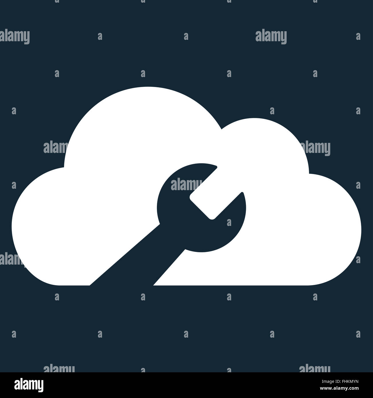 Cloud Tools Icon Stock Photo - Alamy