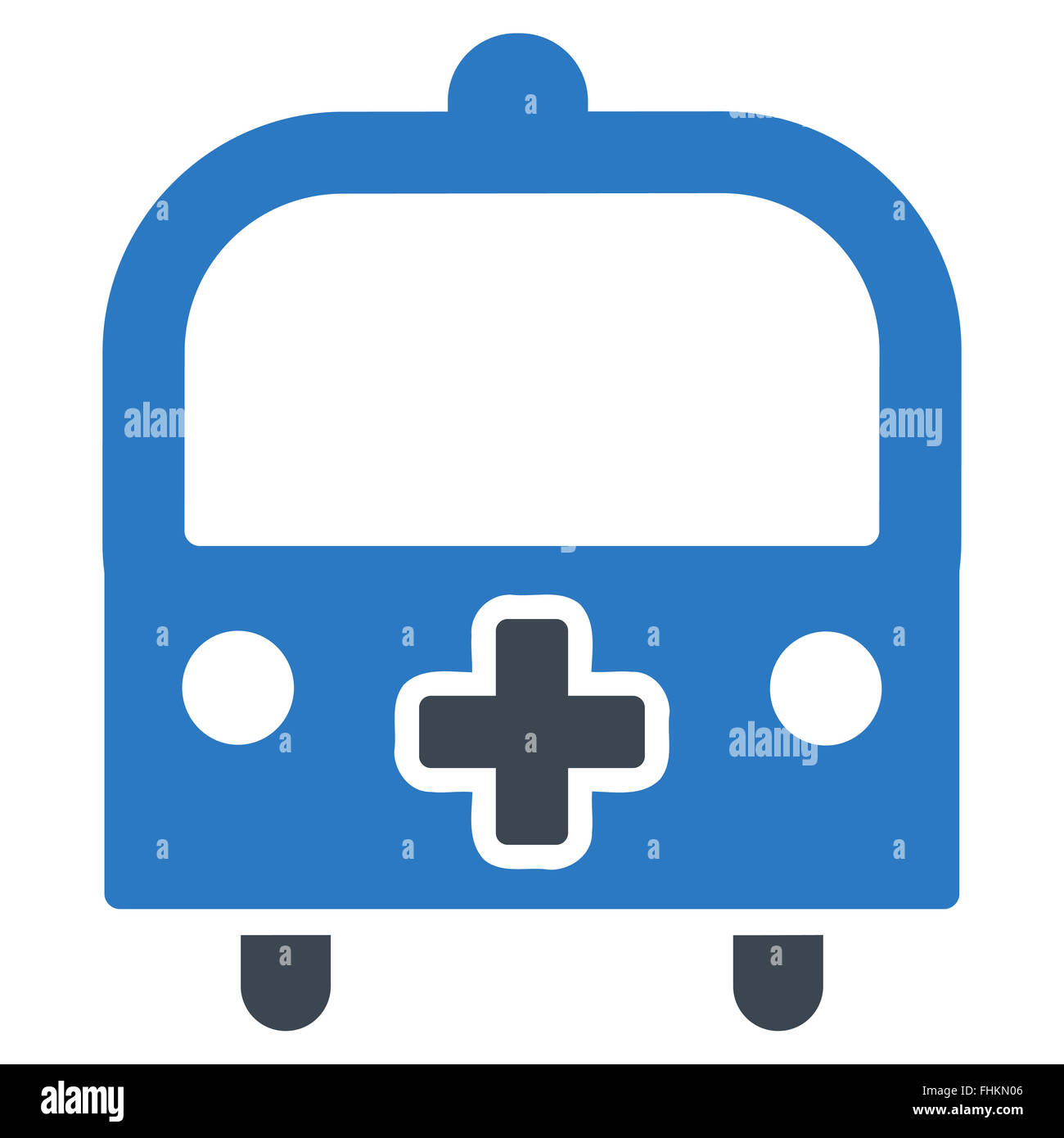 Medical Bus Icon Stock Photo - Alamy