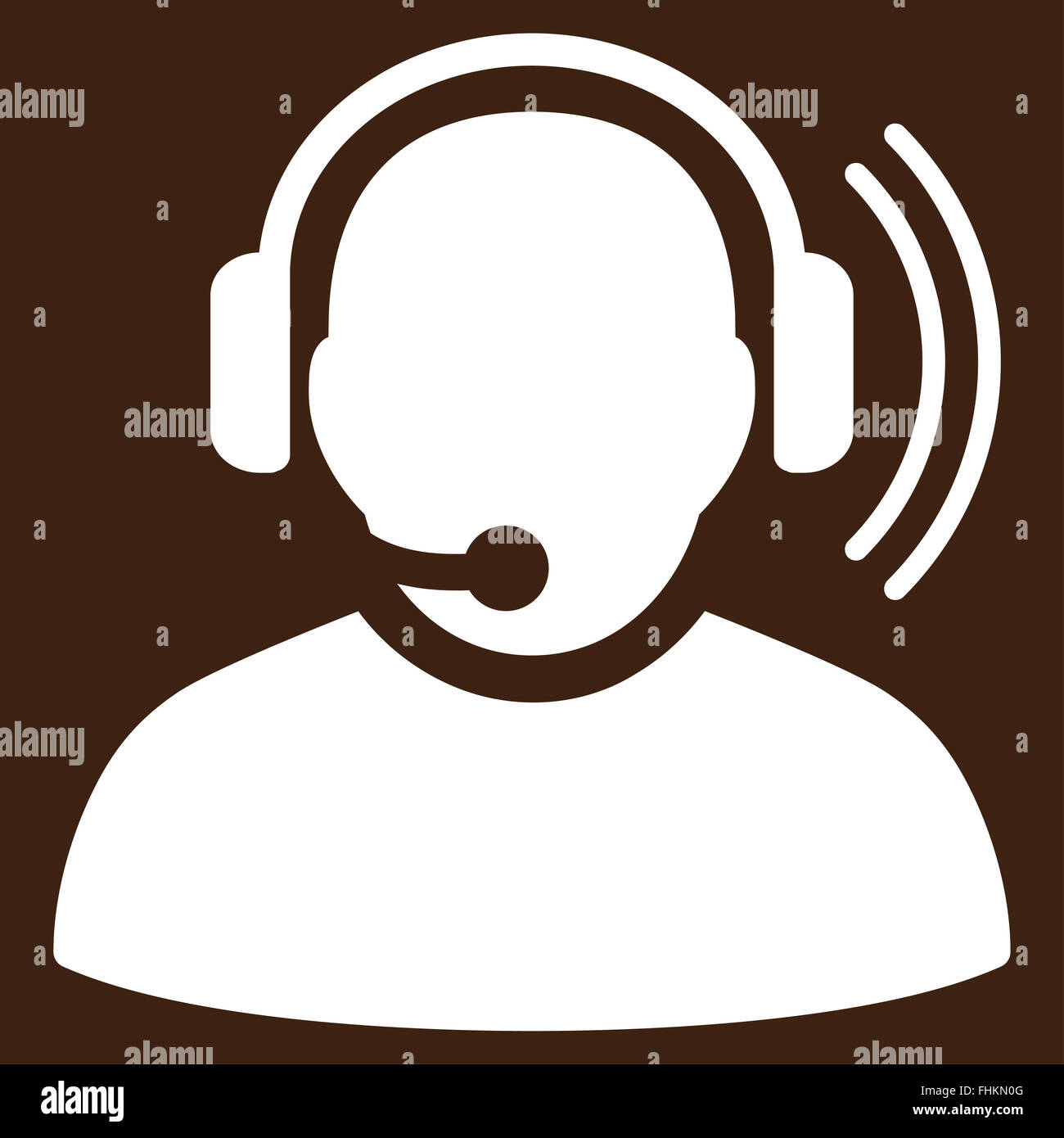 Operator Signal Icon Stock Photo - Alamy