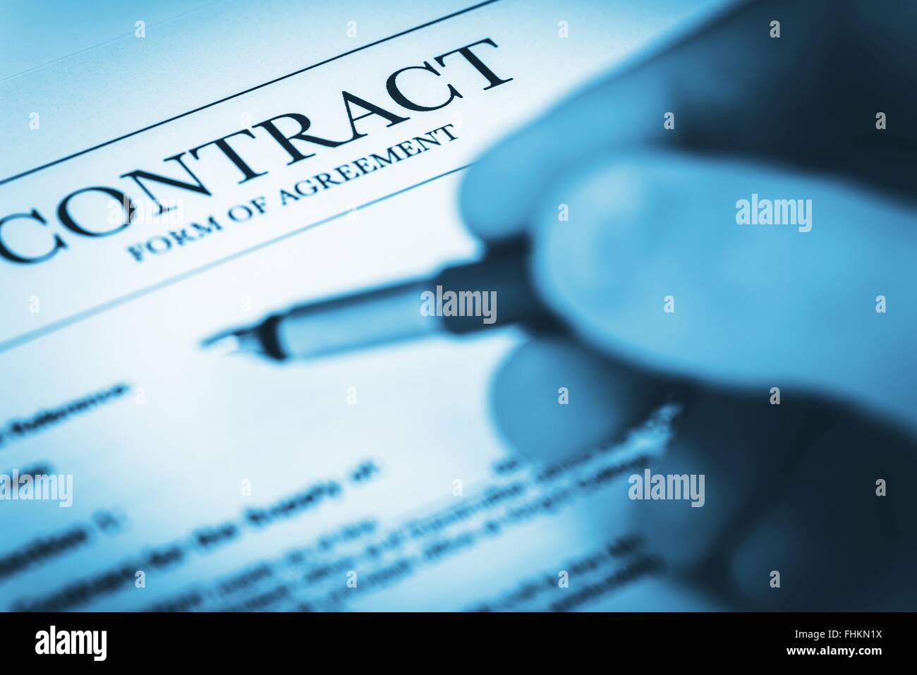 Contract Agreement Documents Signing. Business Concept Stock Photo - Alamy
