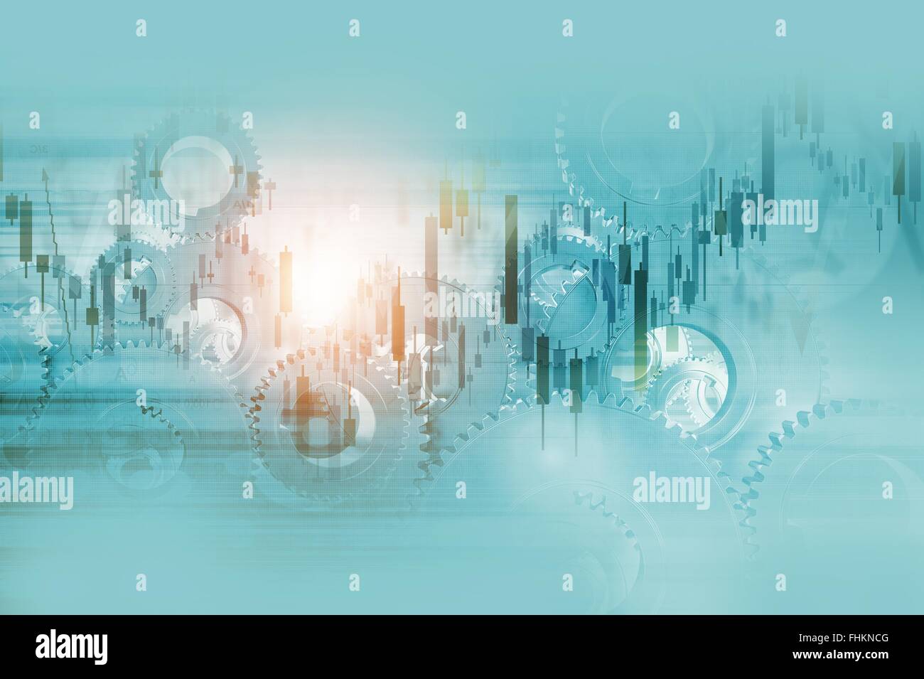 Economy Mechanisms Abstract Business Background Illustration Stock ...