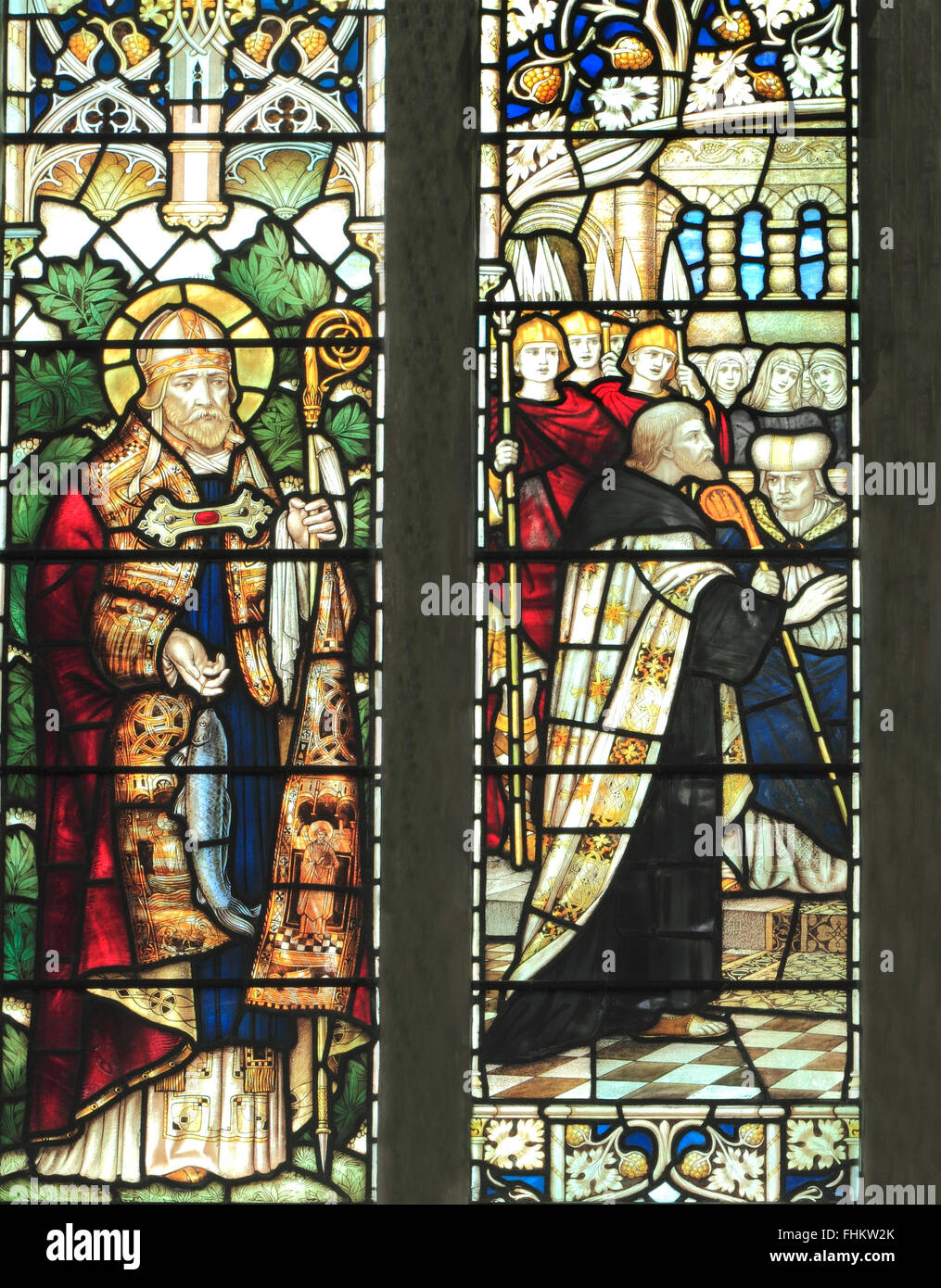 St. Wilfrid, Bishop of Northumbria and Archbishop Theodore of ...