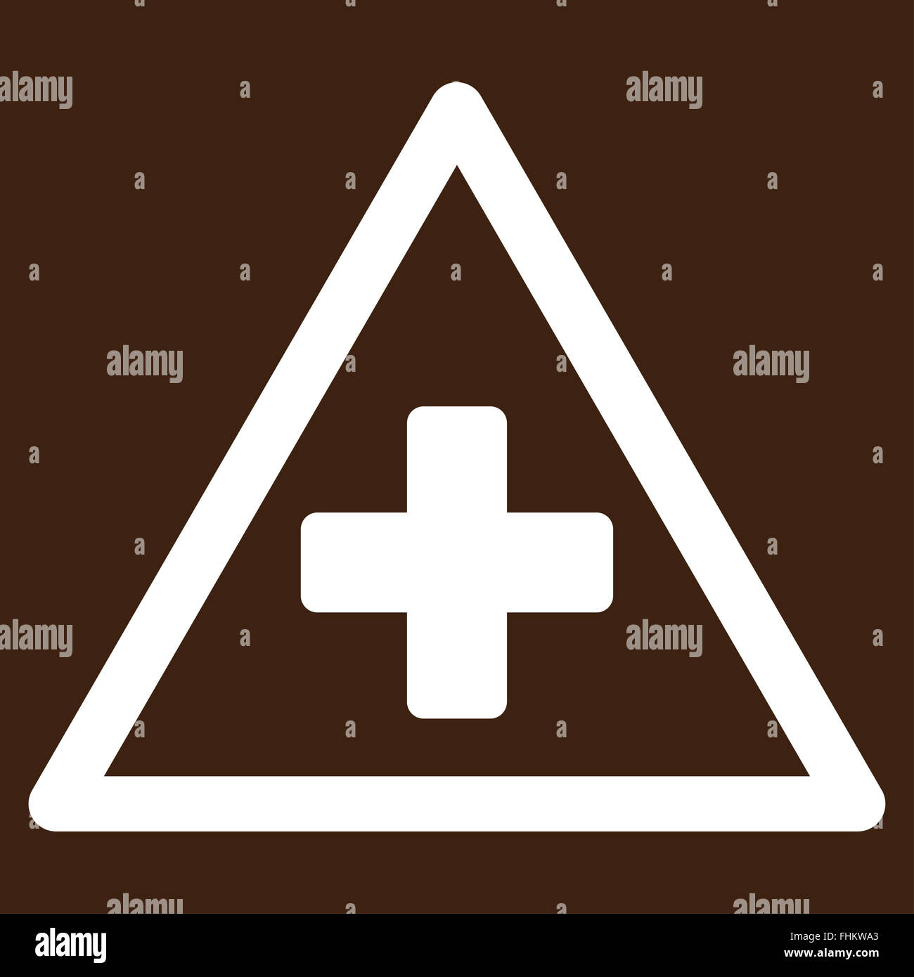 Health Warning Icon Stock Photo - Alamy