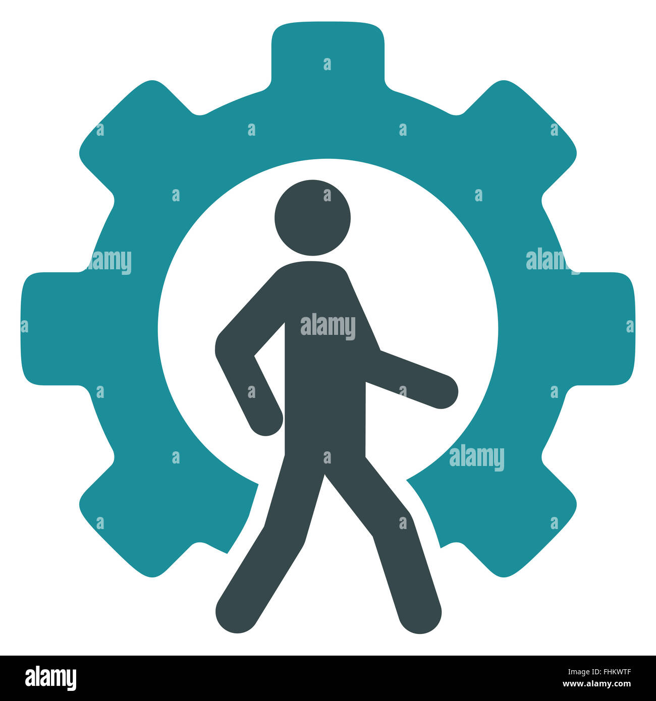 Developer Flat Icon Stock Photo - Alamy