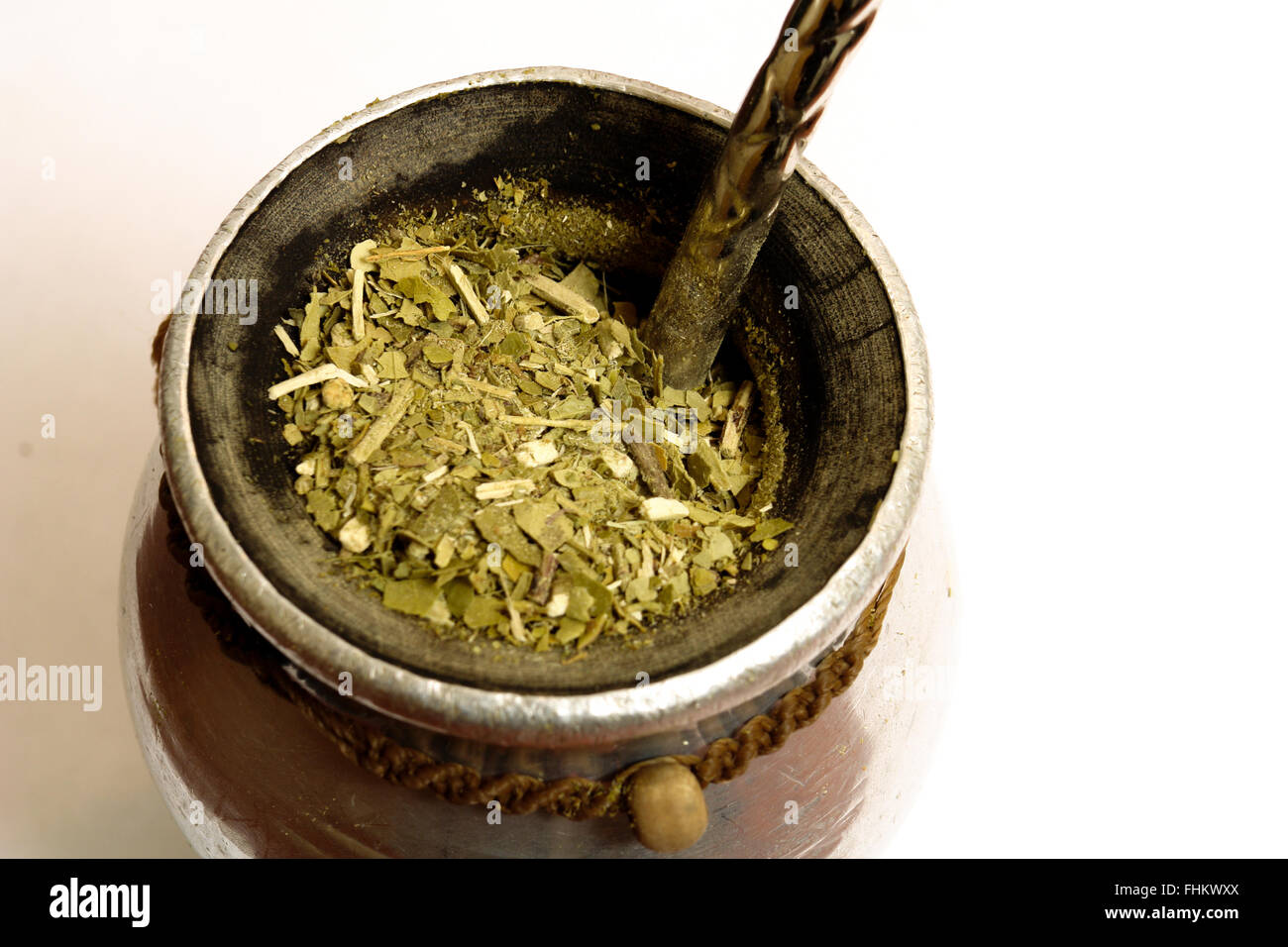 Mate tea south american drink Stock Photo - Alamy