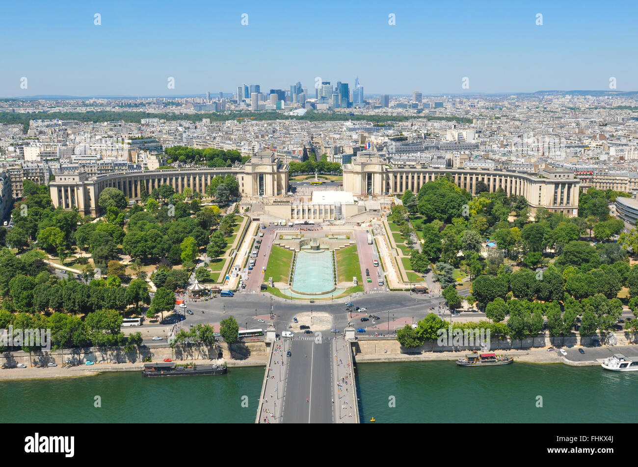 Aerial view of Paris, France as seen from Eiffel Tower Stock Photo - Alamy