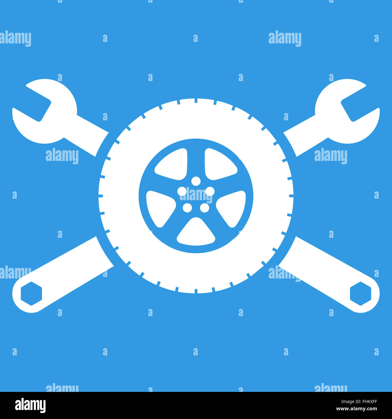 Tire Service Icon Stock Photo - Alamy