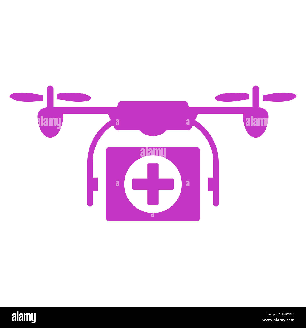 Medical Drone Icon Stock Photo - Alamy