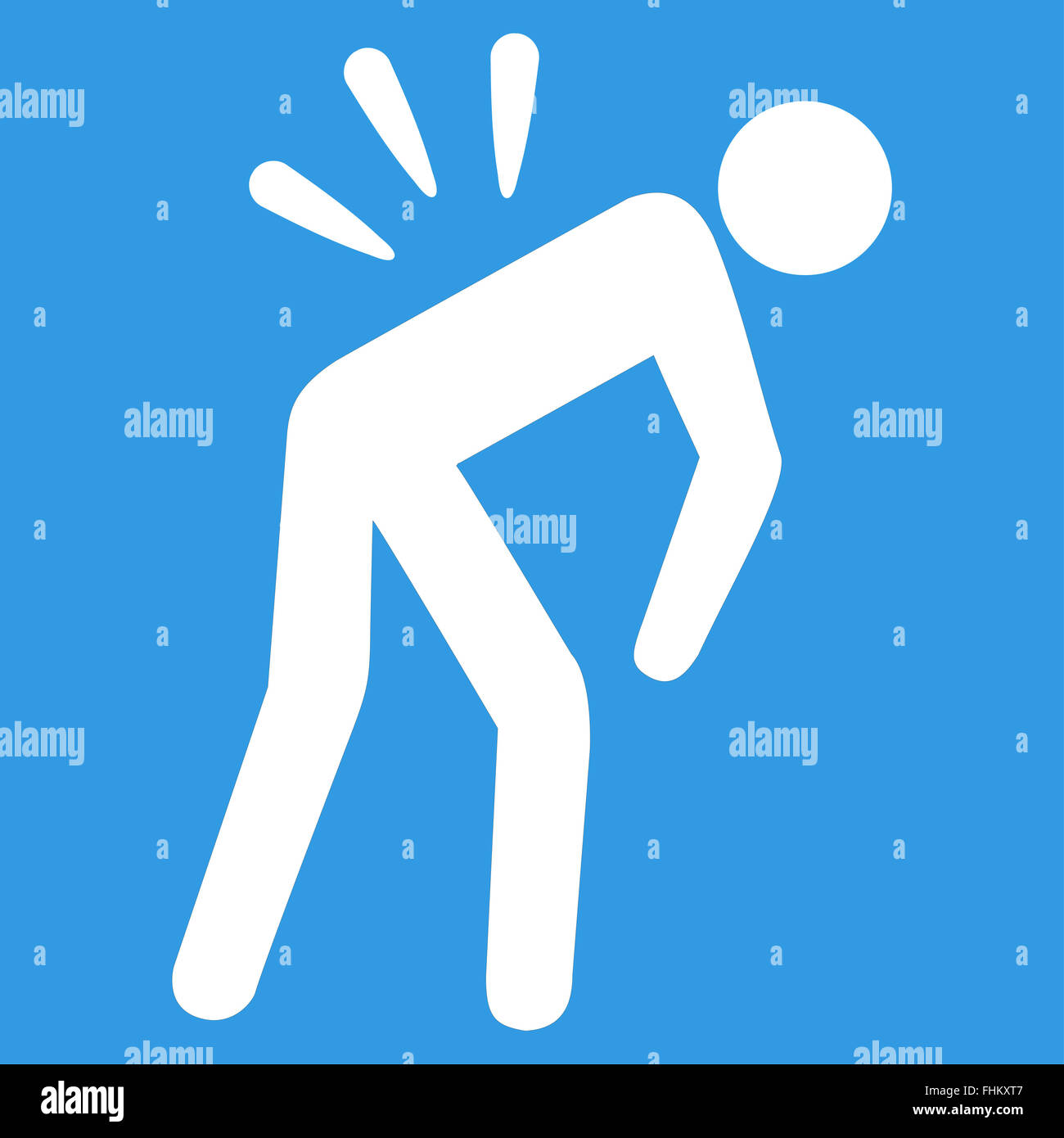 Back pain backache pictogram hi-res stock photography and images - Alamy