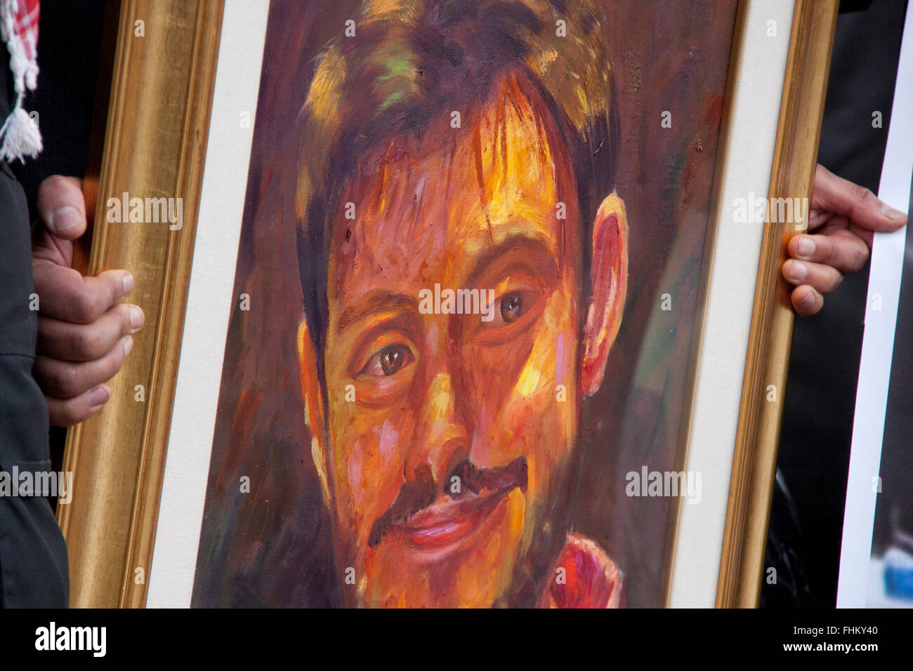 Roma, Italy. 25th Feb, 2016. Hundreds of people, including activists of ...