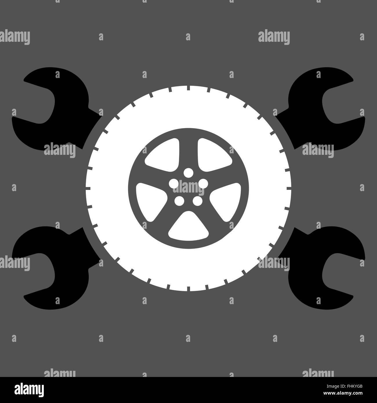 Tire Service Icon Stock Photo - Alamy