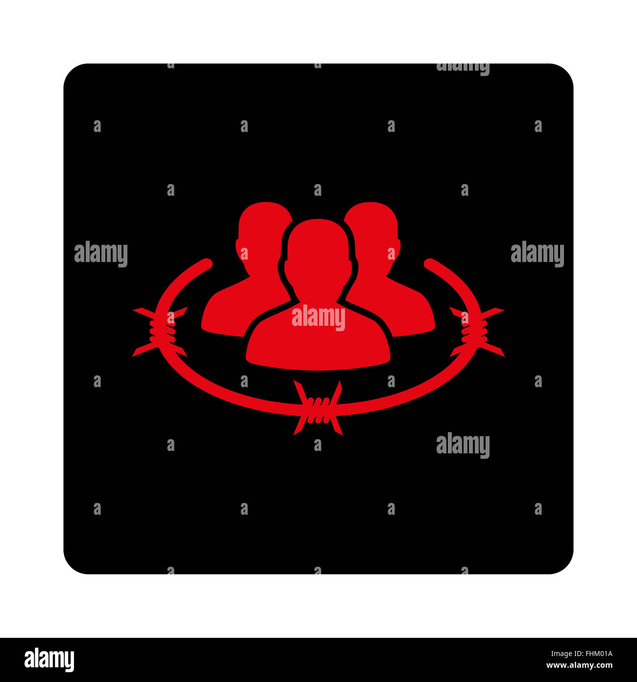 Strict management icon Stock Photo - Alamy