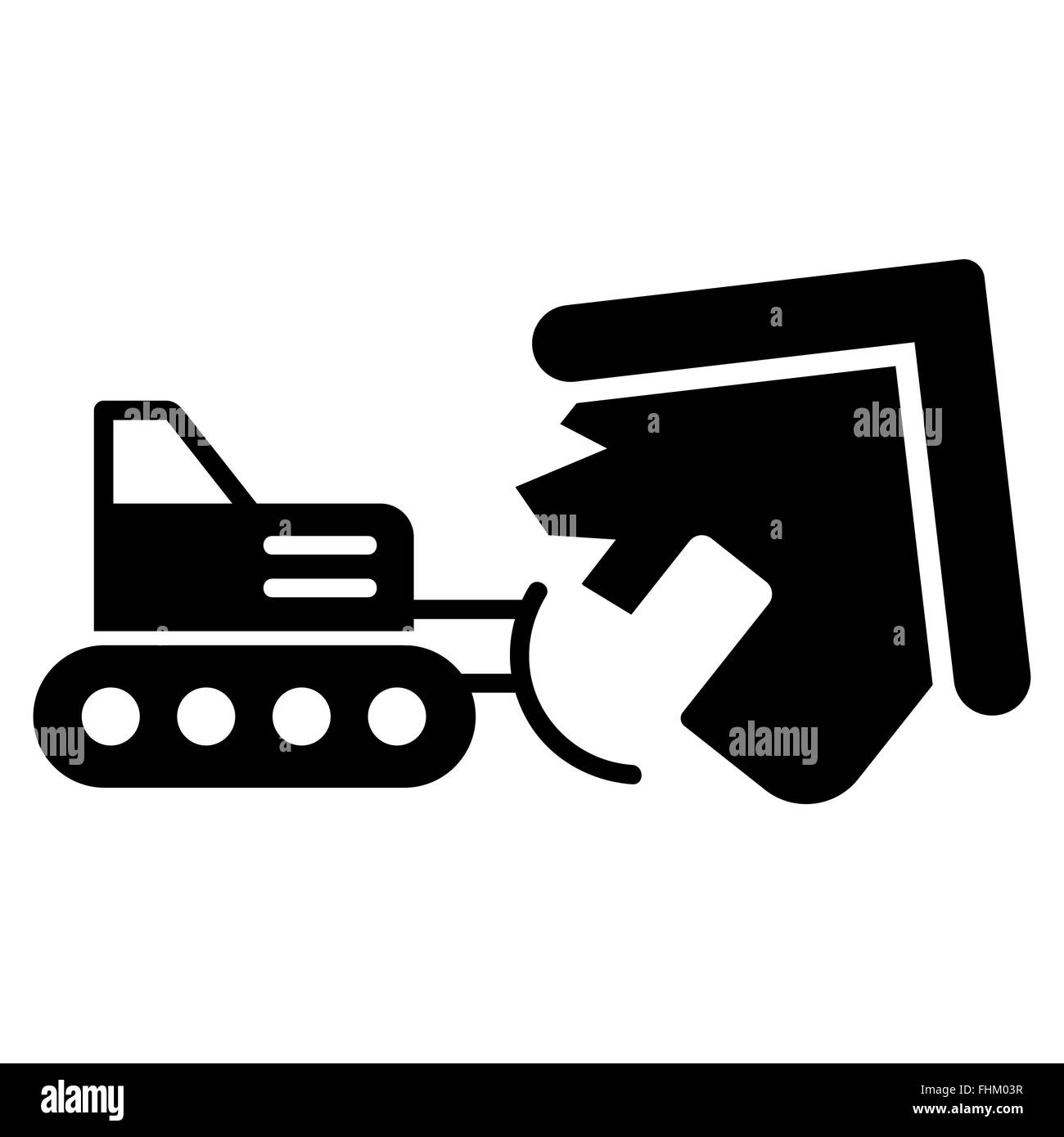 Demolition icon Cut Out Stock Images & Pictures - Alamy