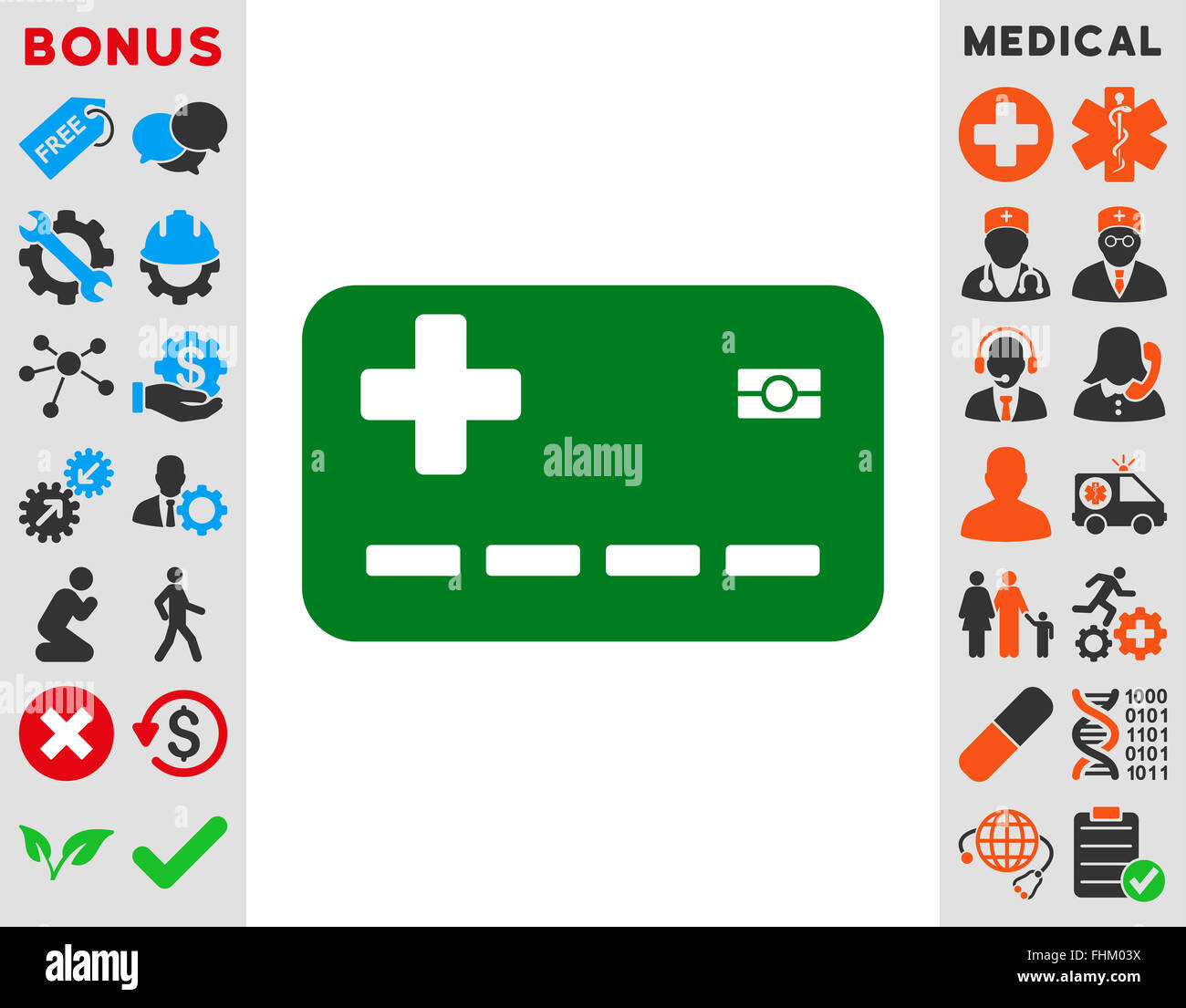 Medical Insurance Card Icon Stock Photo - Alamy