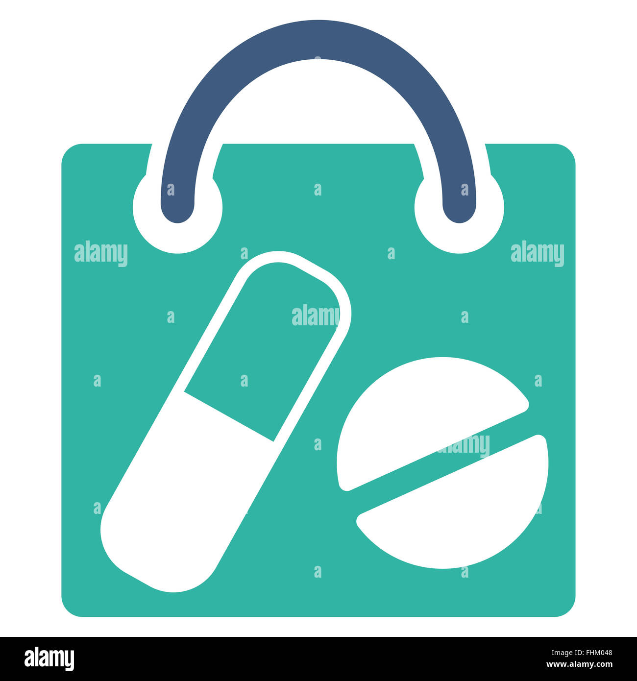 Drugs Shopping Bag Icon Stock Photo - Alamy
