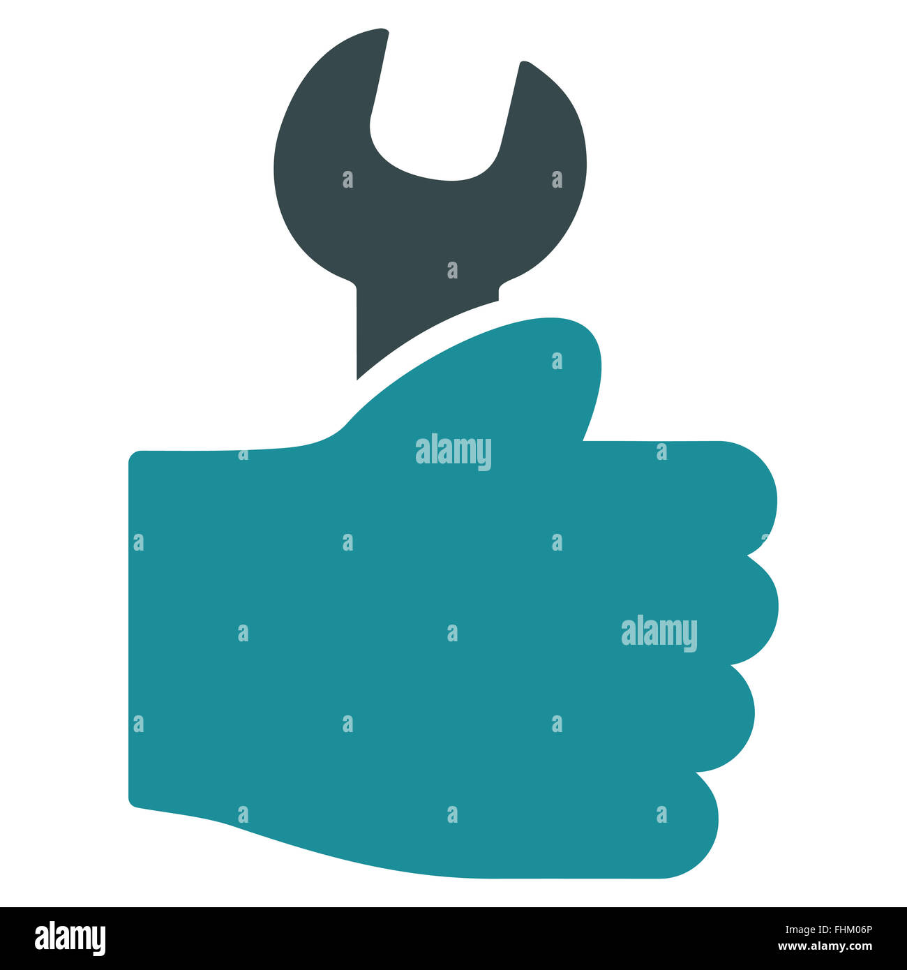 Service Hand Icon Stock Photo - Alamy