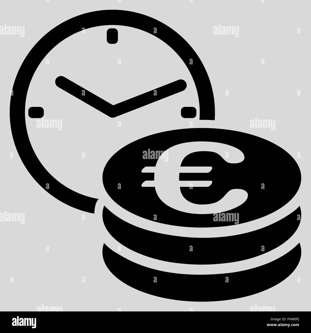 Euro Credit Icon Stock Photo - Alamy