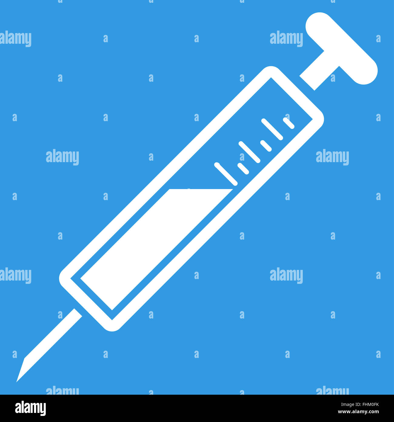 Injection Flat Icon Stock Photo - Alamy