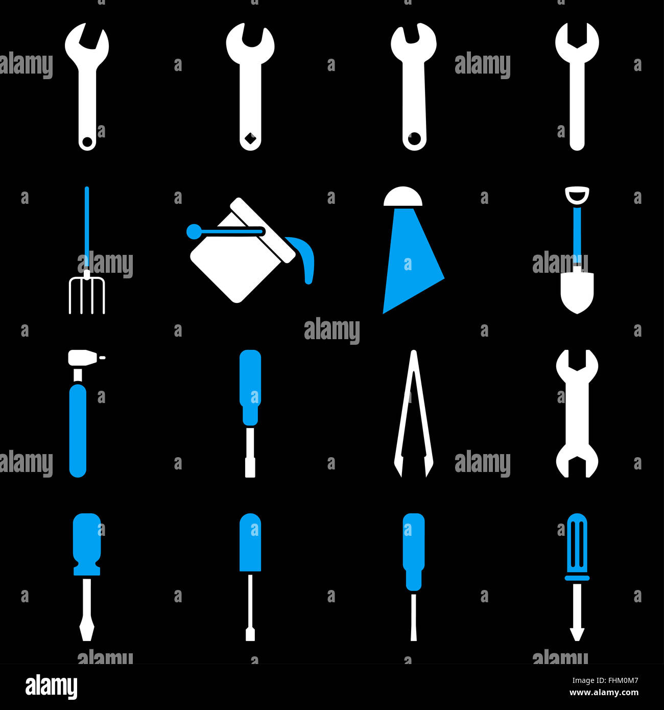 Instruments and tools icon set Stock Photo - Alamy