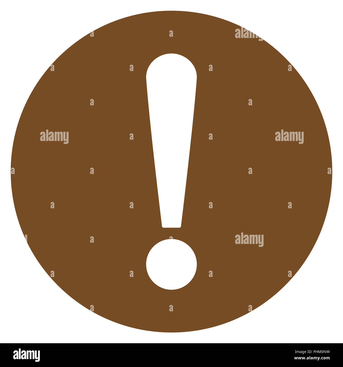 Problem flat brown color icon Stock Photo - Alamy