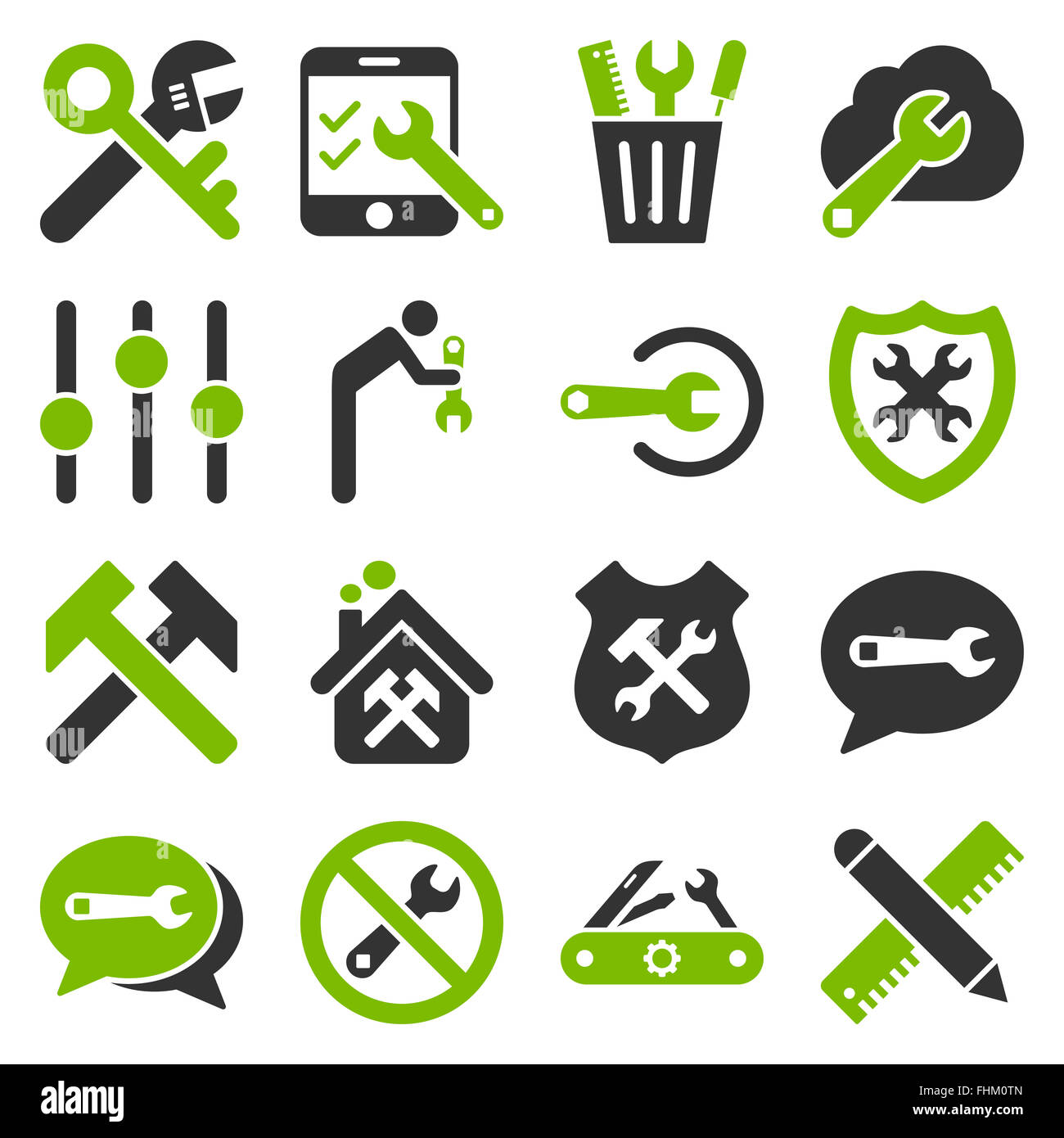Options and service tools icon set Stock Photo - Alamy