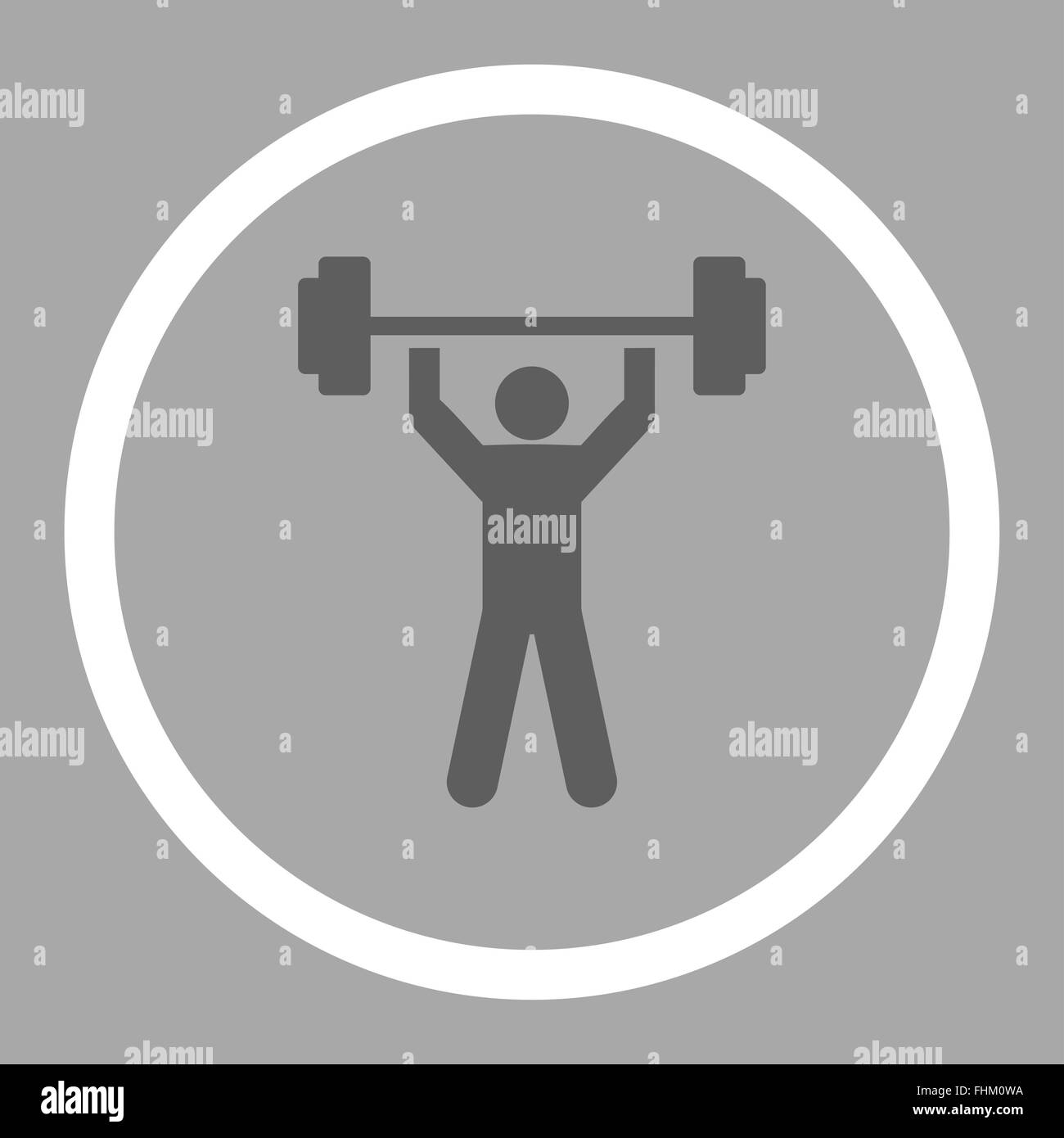 Power lifting icon Stock Photo - Alamy