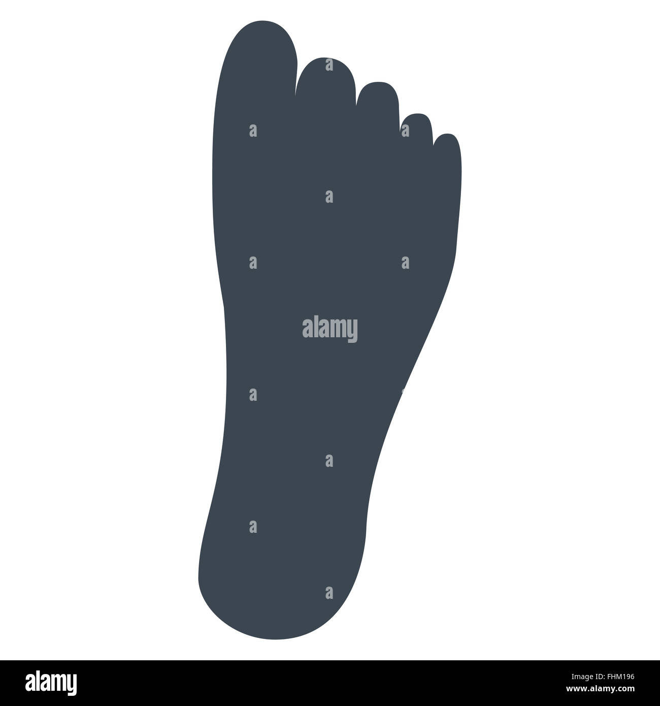 Foot Flat Icon Stock Photo - Alamy