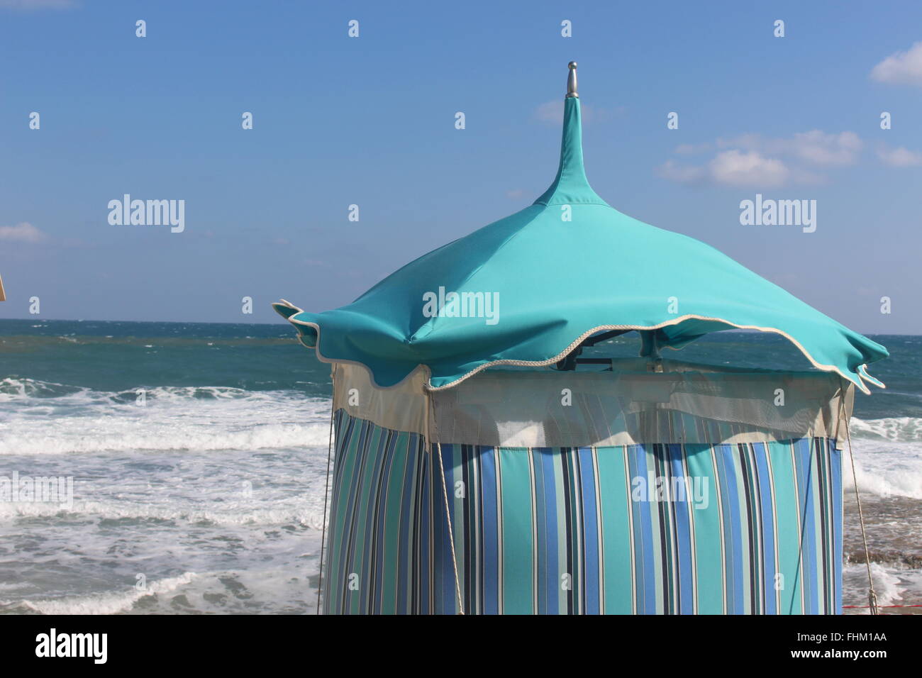 Beach changing cabin Stock Photo - Alamy