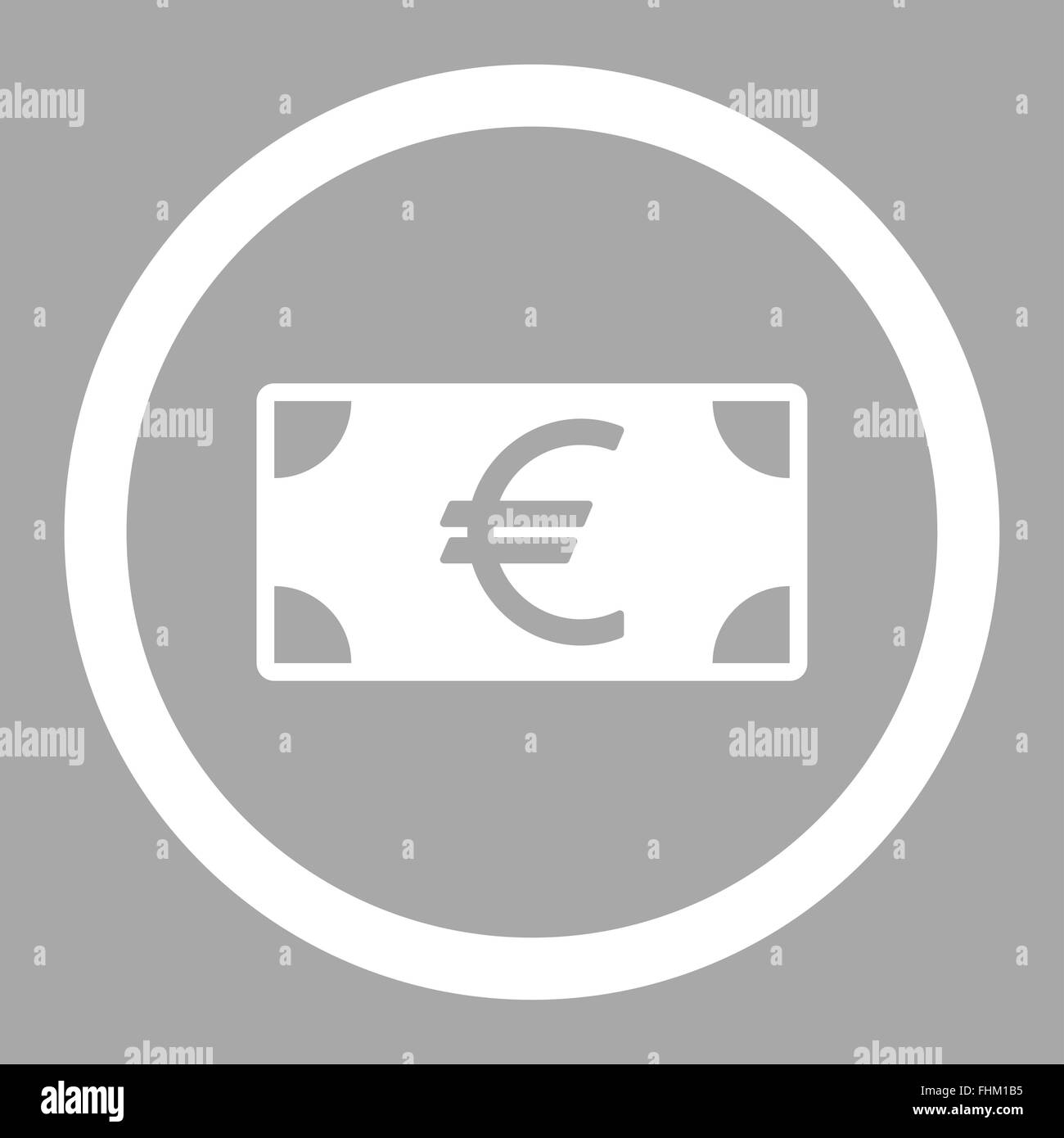 Euro Banknote Icon Stock Photo - Alamy