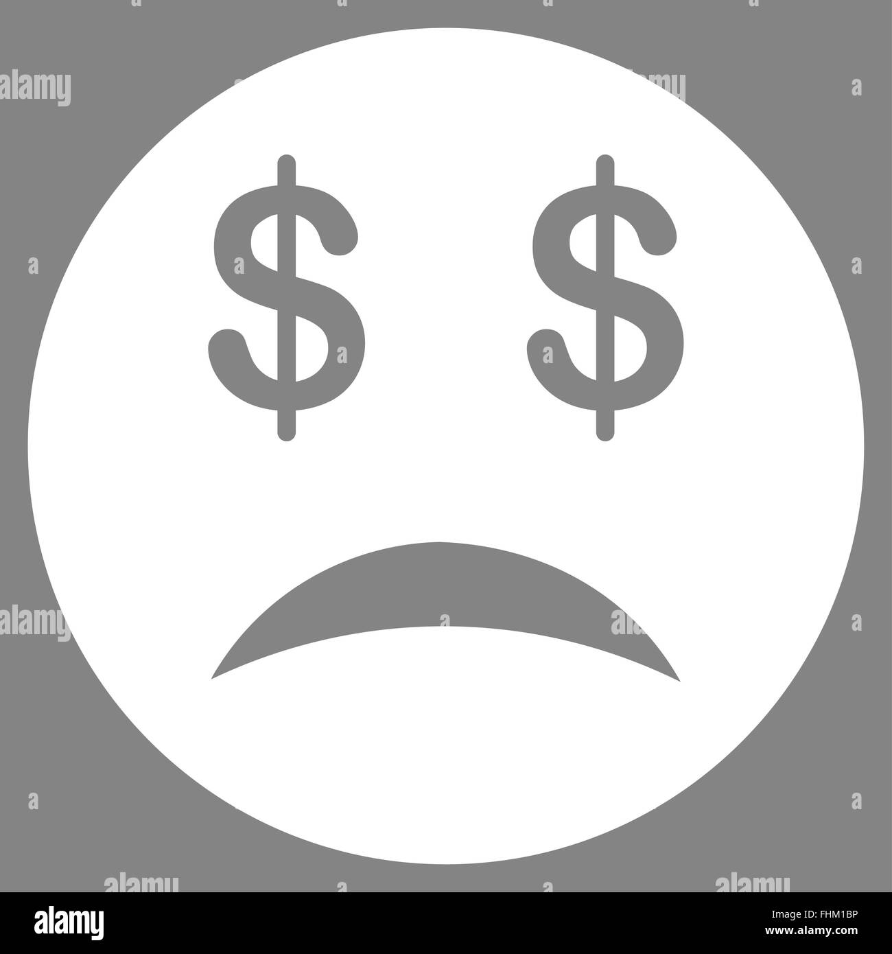 Problem bankrupt money icon Black and White Stock Photos & Images - Alamy