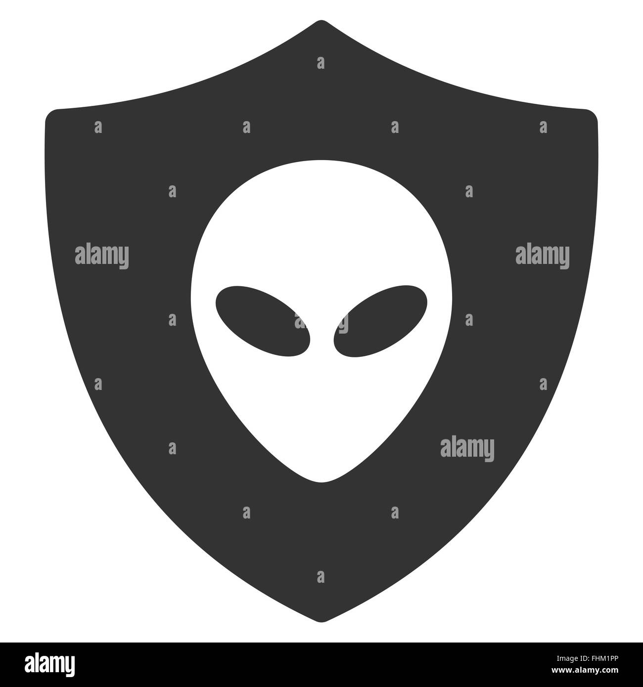 Alien Protection Icon Stock Photo - Alamy