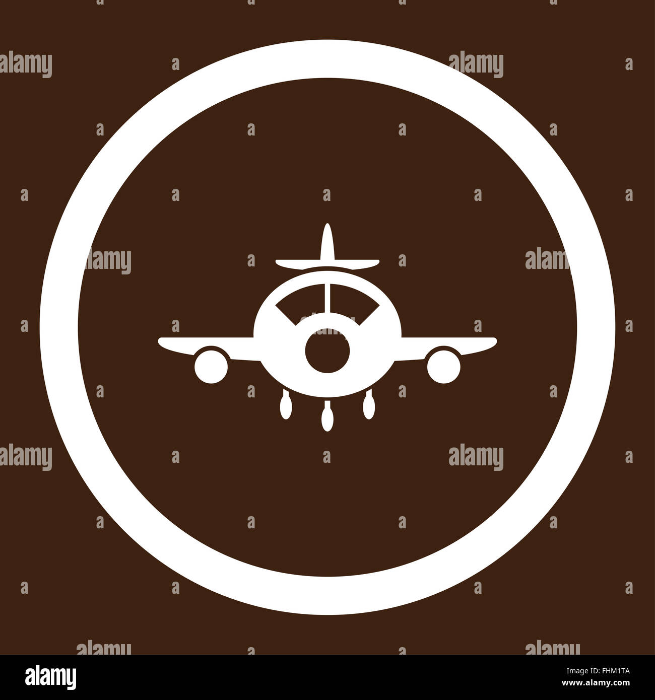 Aircraft Rounded Vector Icon Stock Photo - Alamy
