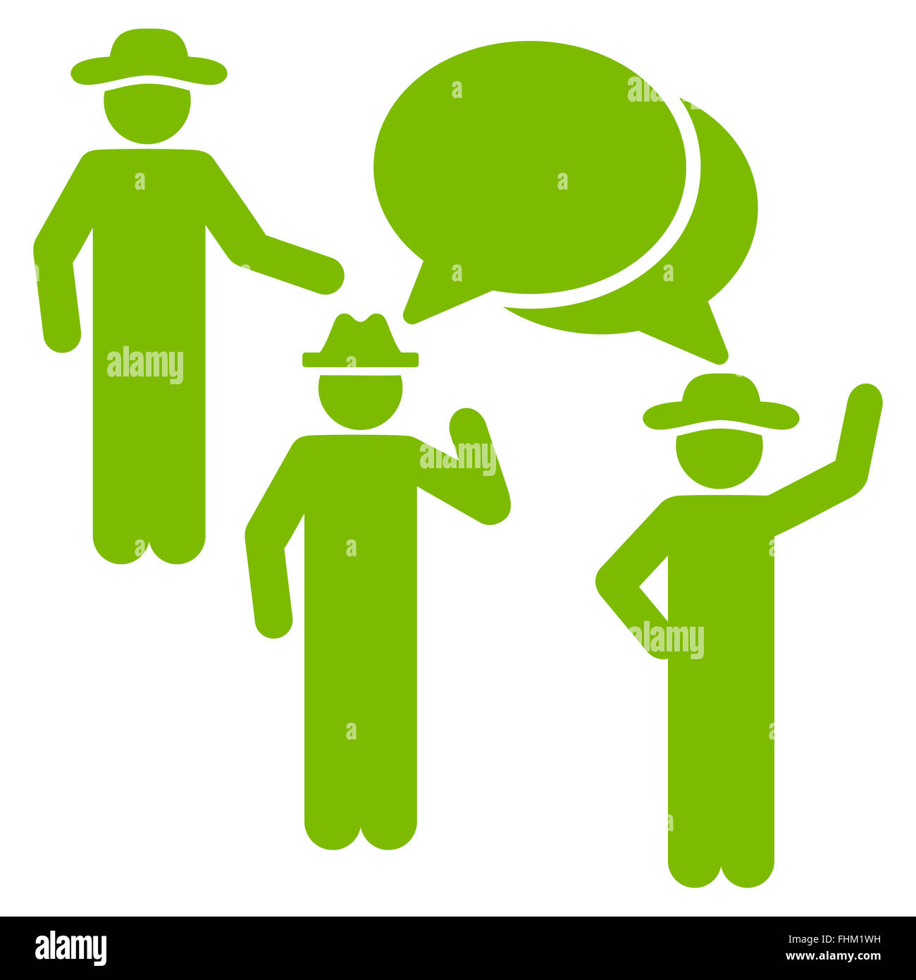 Human Figures Discussion Icon Stock Photo - Alamy