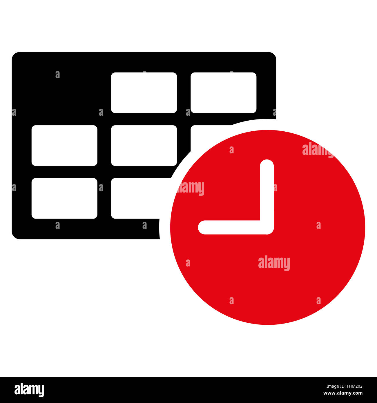 Date And Time Icon Stock Photo - Alamy