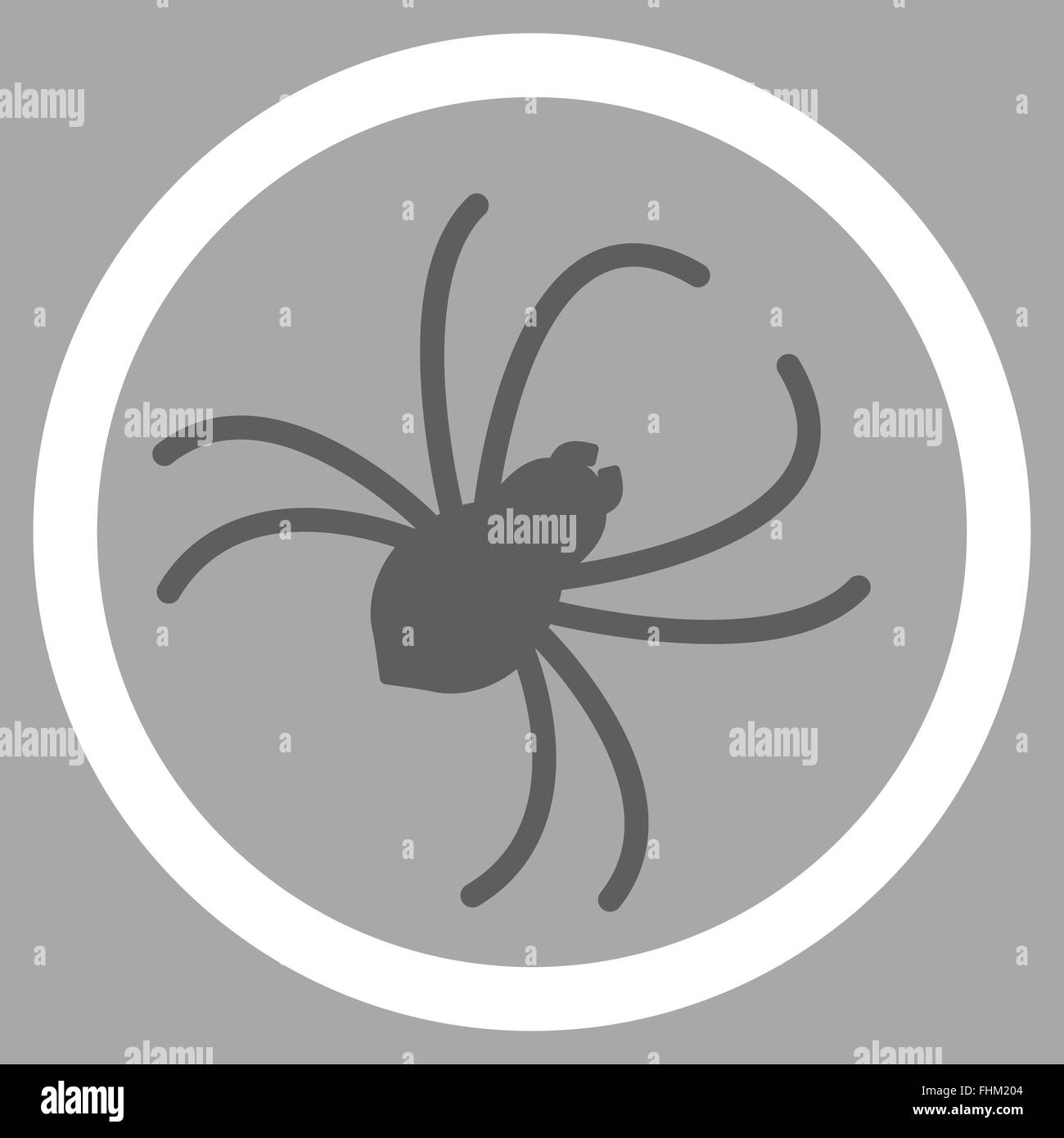 Spider Flat Icon Stock Photo - Alamy