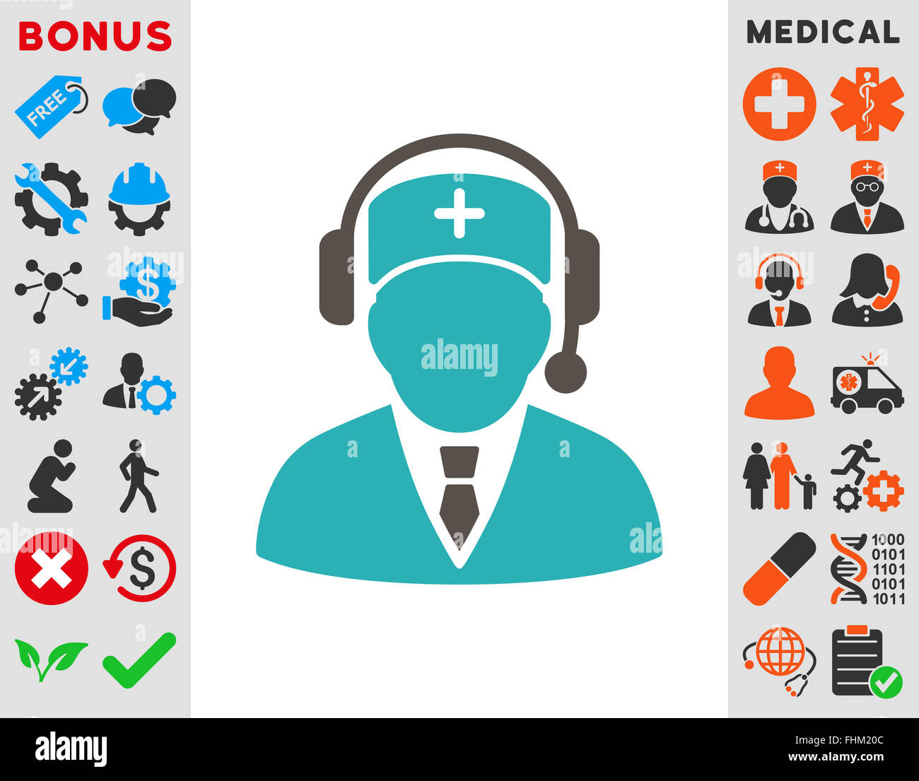 Emergency Manager Icon Stock Photo - Alamy