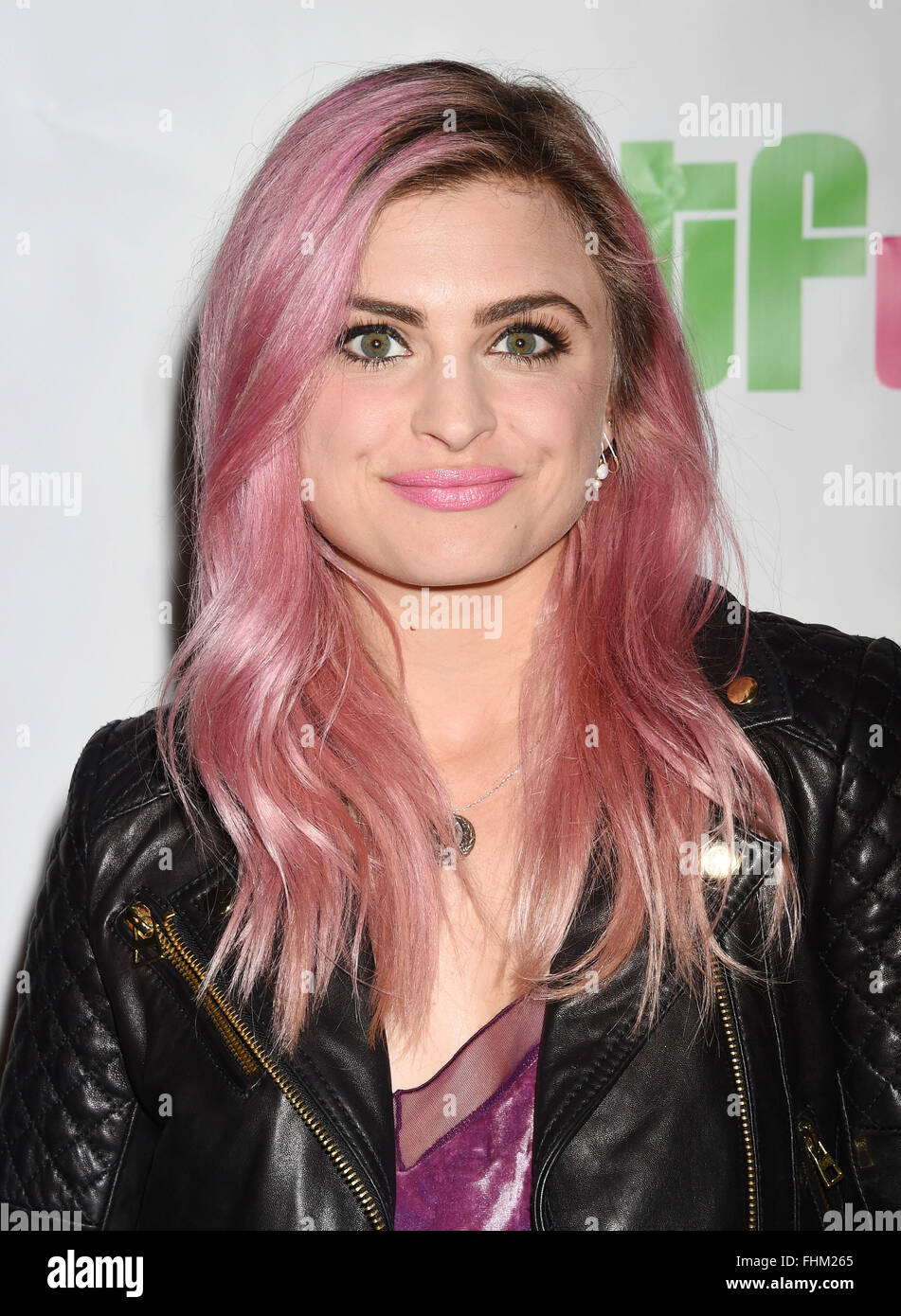 STEPHANIE SIMBARI American comedian in February 2016. Photo Jeffrey ...