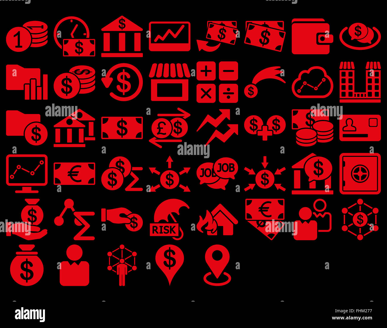 Business Icon Set Stock Photo - Alamy