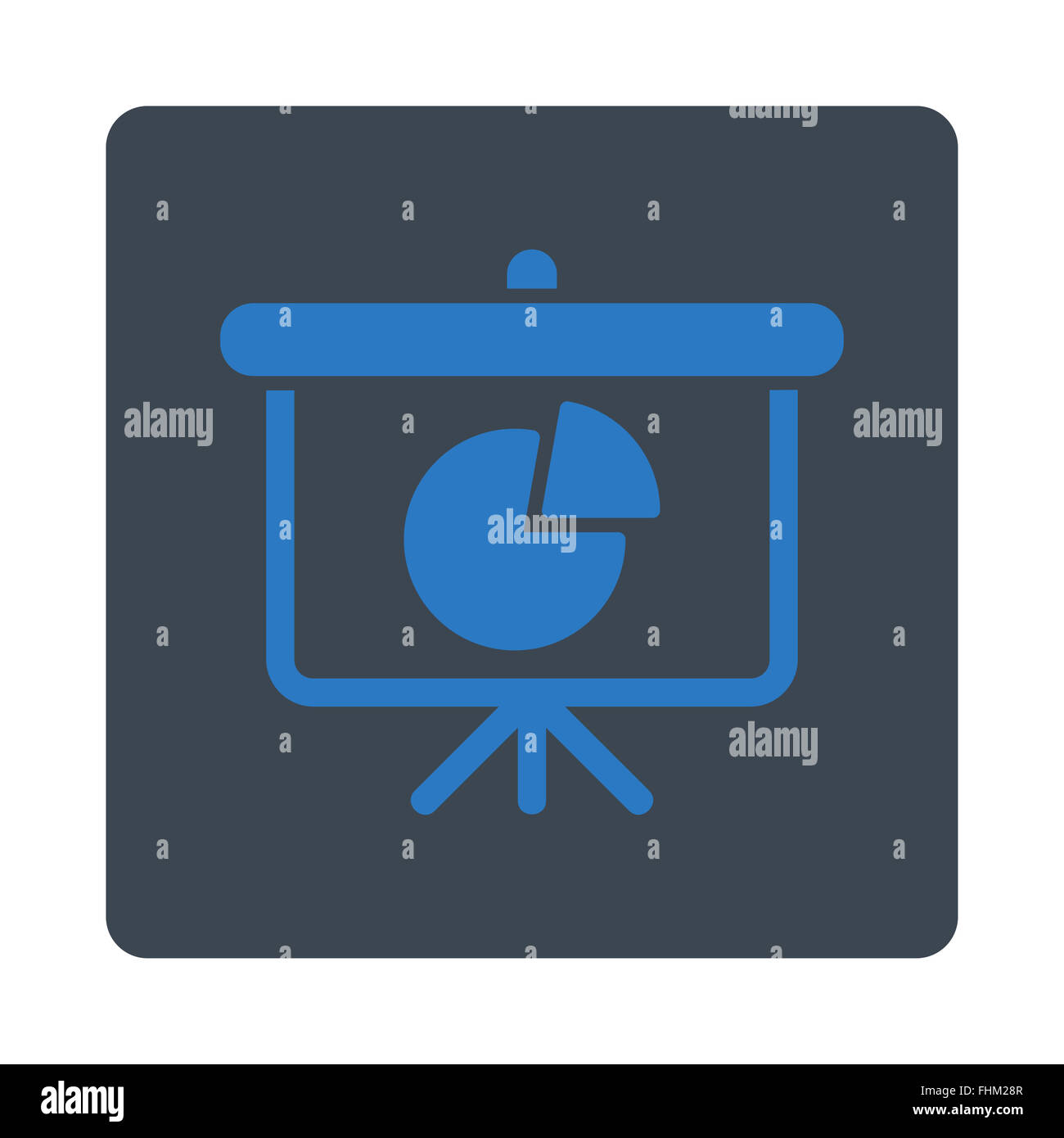 Pie Chart Demonstration Icon Stock Photo - Alamy