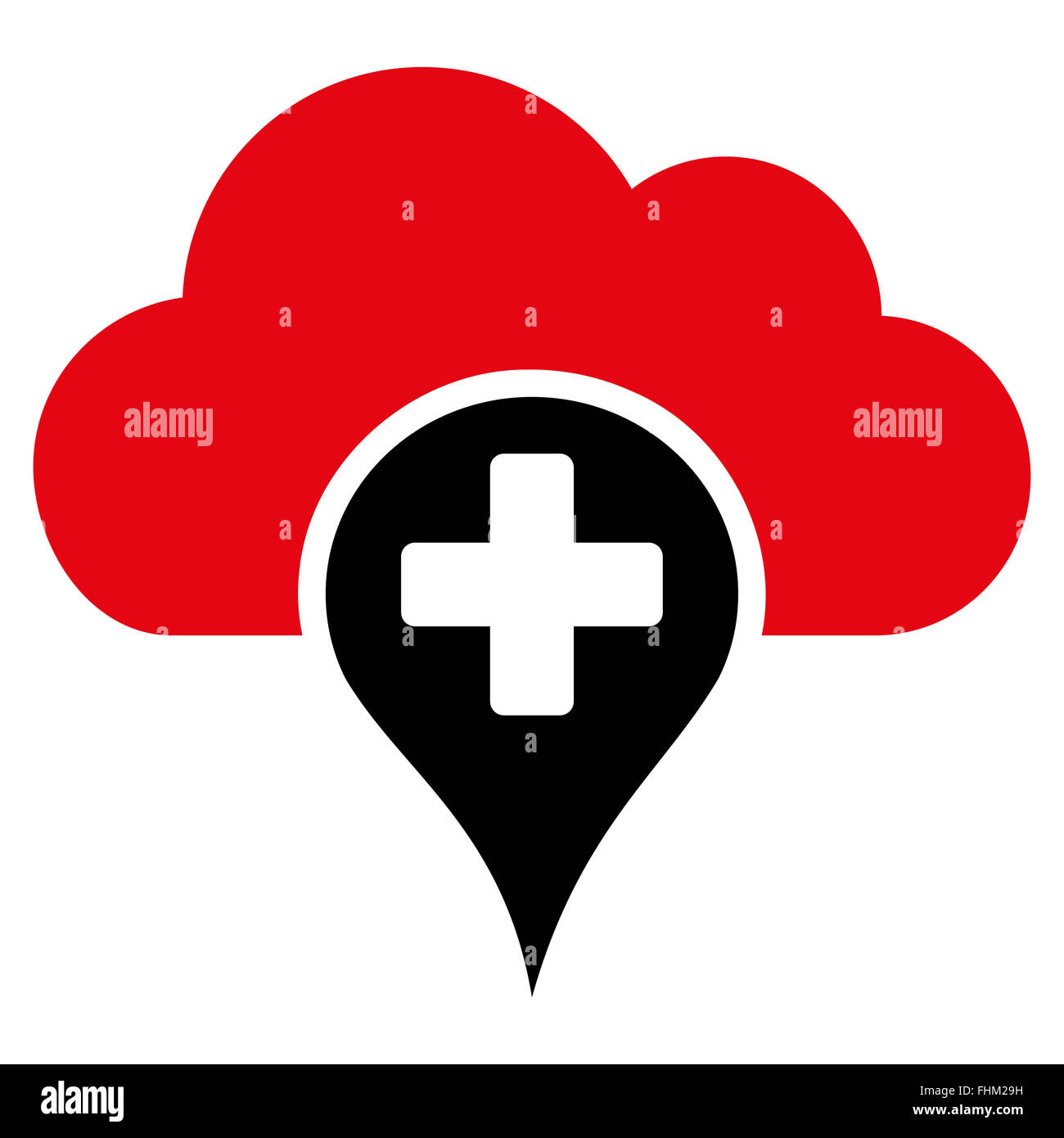 Medical Cloud Icon Stock Photo - Alamy