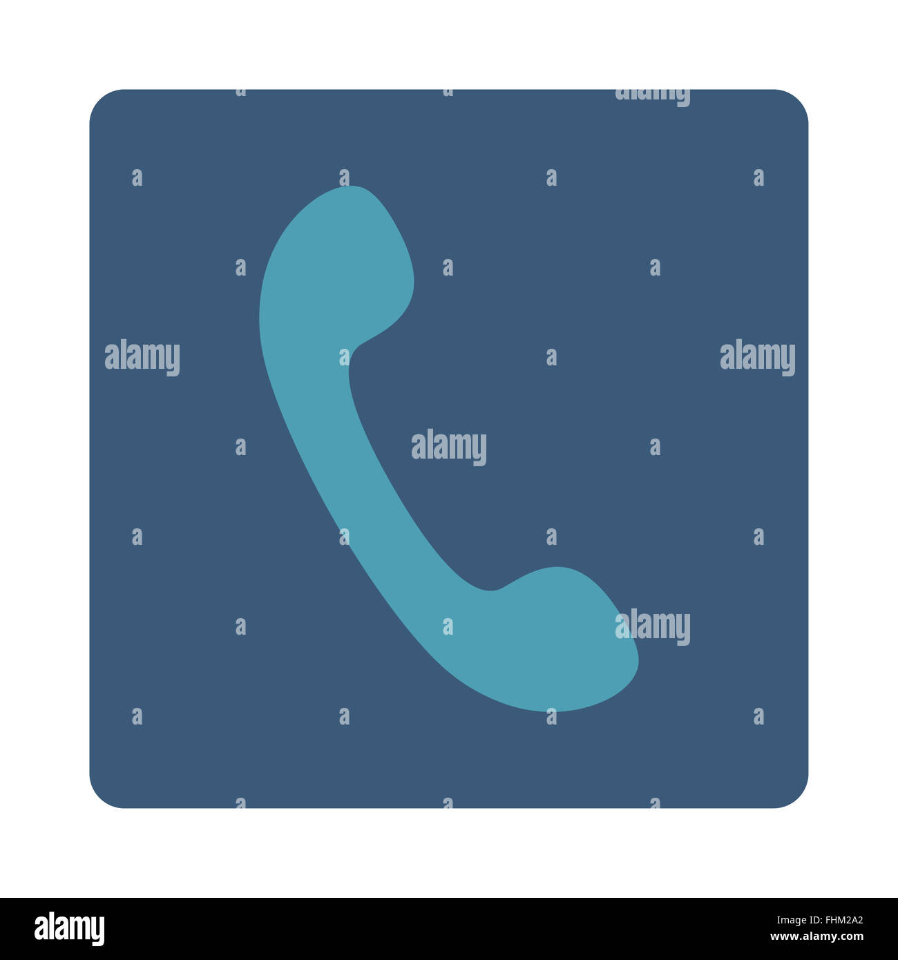 Phone flat cyan and blue colors rounded button Stock Photo - Alamy