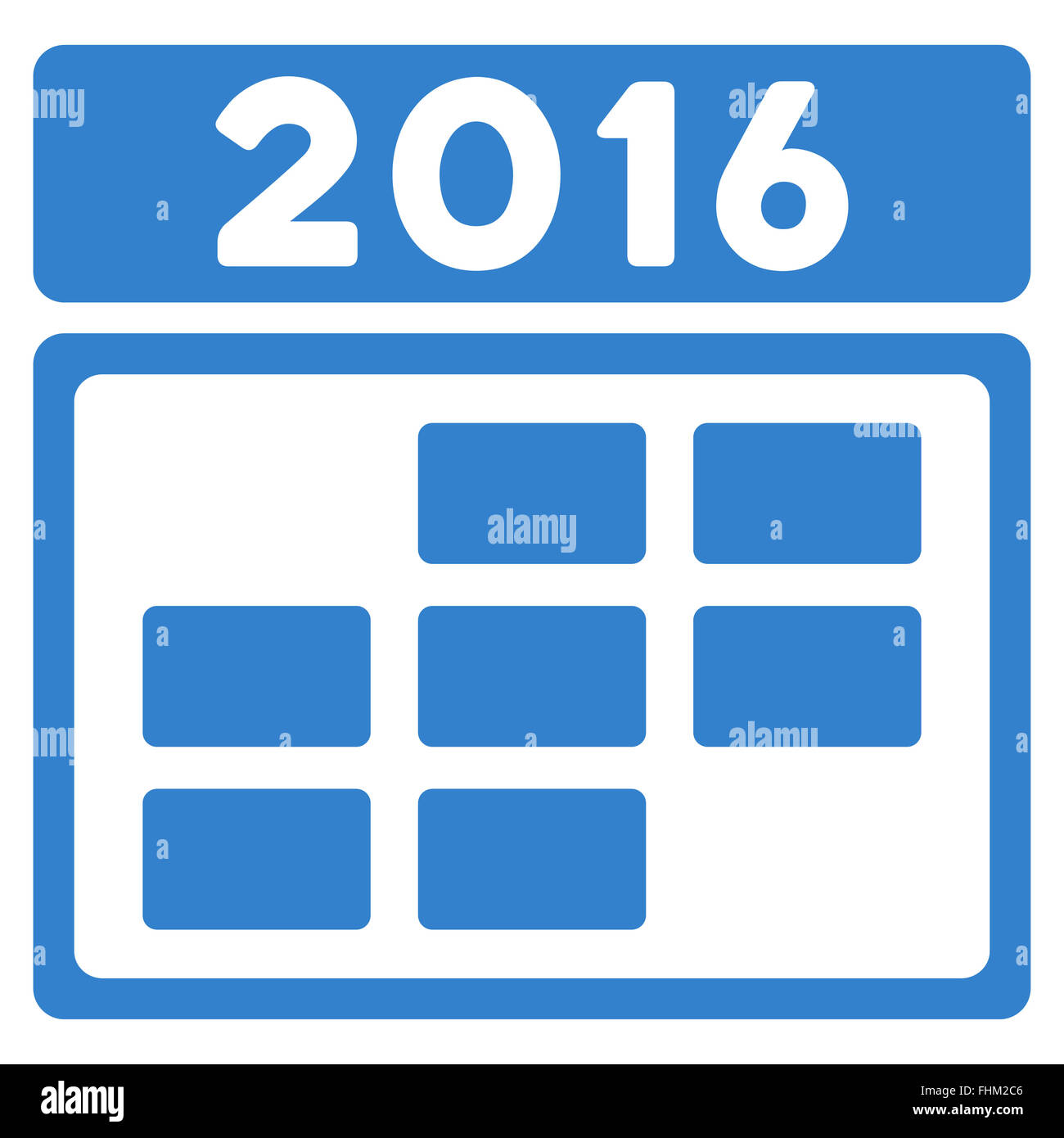 2016 Plan Grid Icon Stock Photo - Alamy
