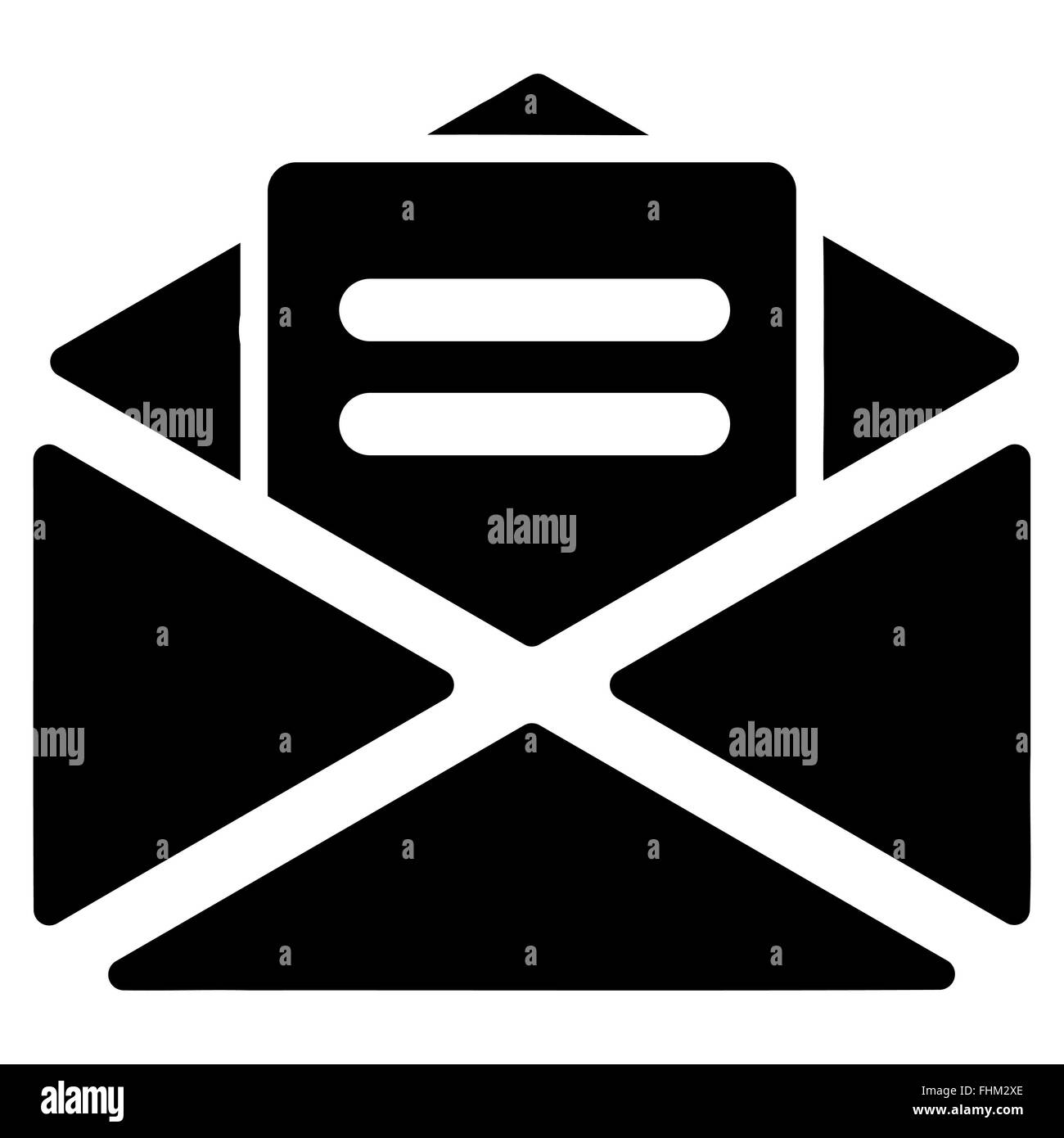 Open mail icon from Business Bicolor Set Stock Photo - Alamy