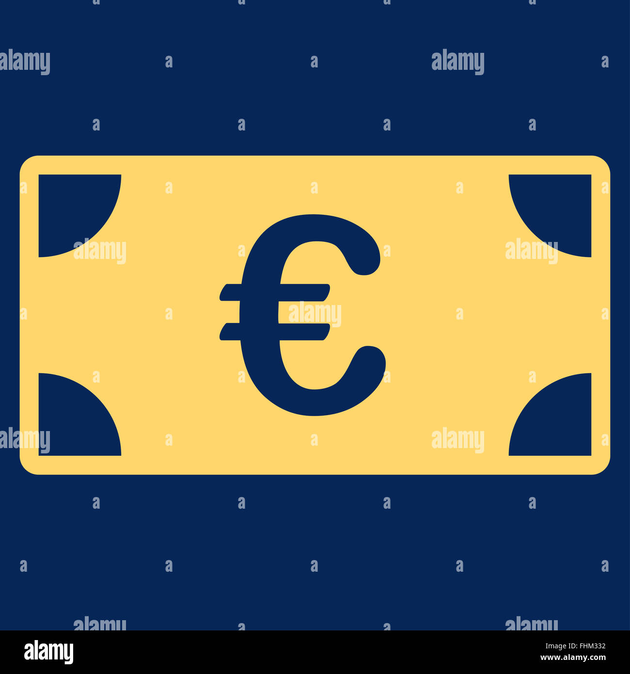 Euro Banknote Icon Stock Photo - Alamy