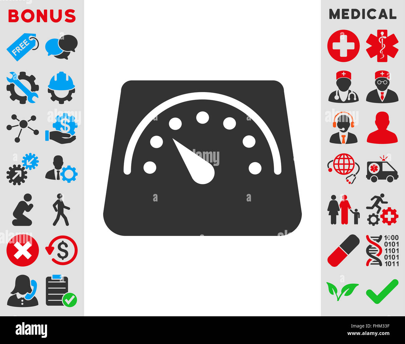 Weight Meter Icon Stock Photo - Alamy