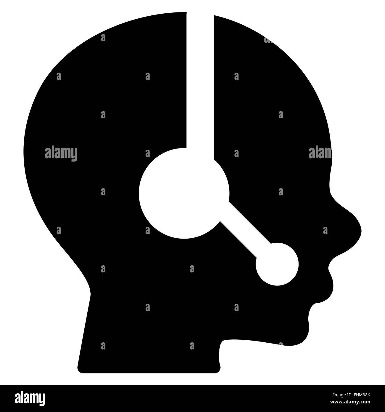 Operator Flat Icon Stock Photo - Alamy