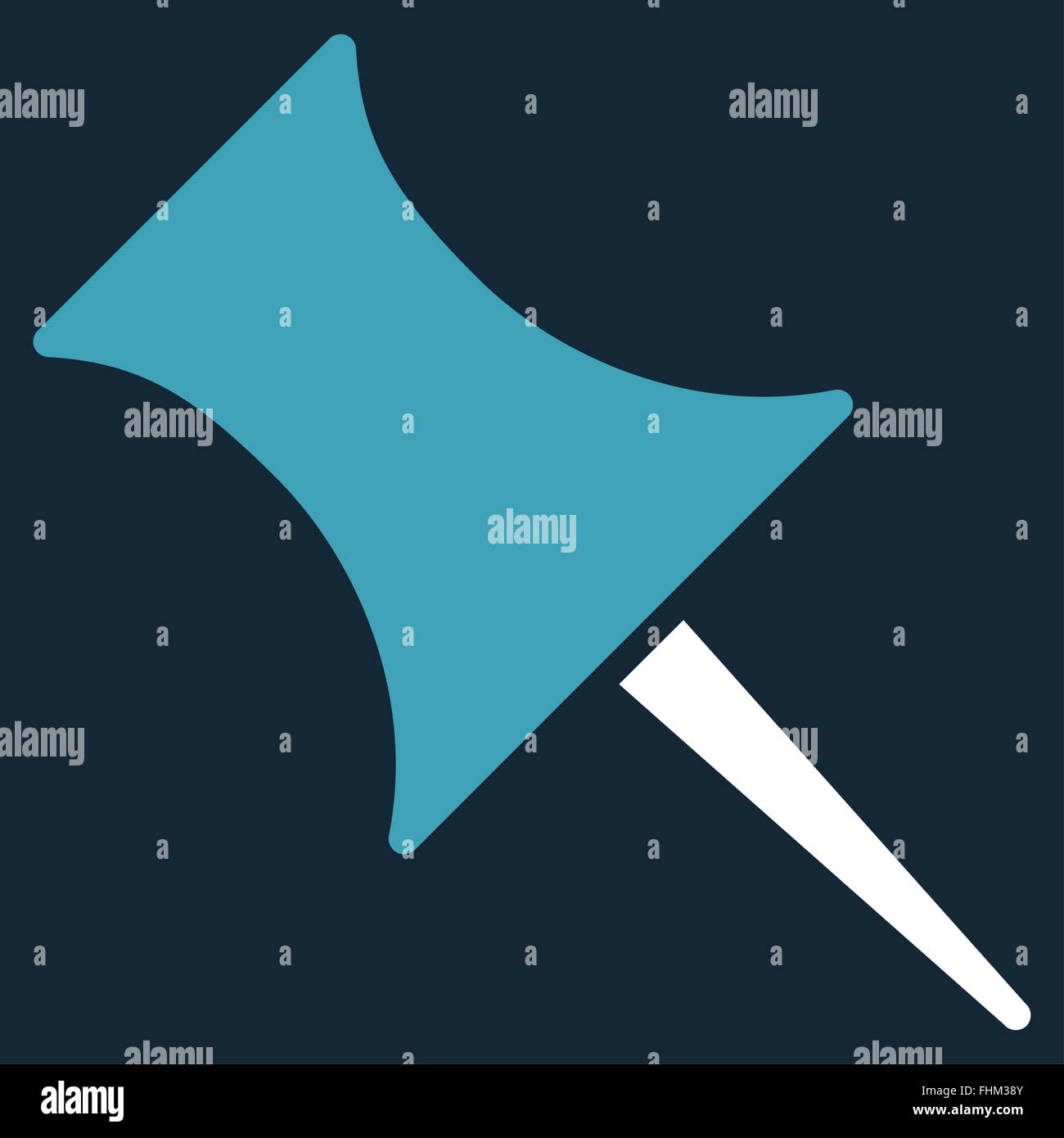 Pin Flat Icon Stock Photo - Alamy